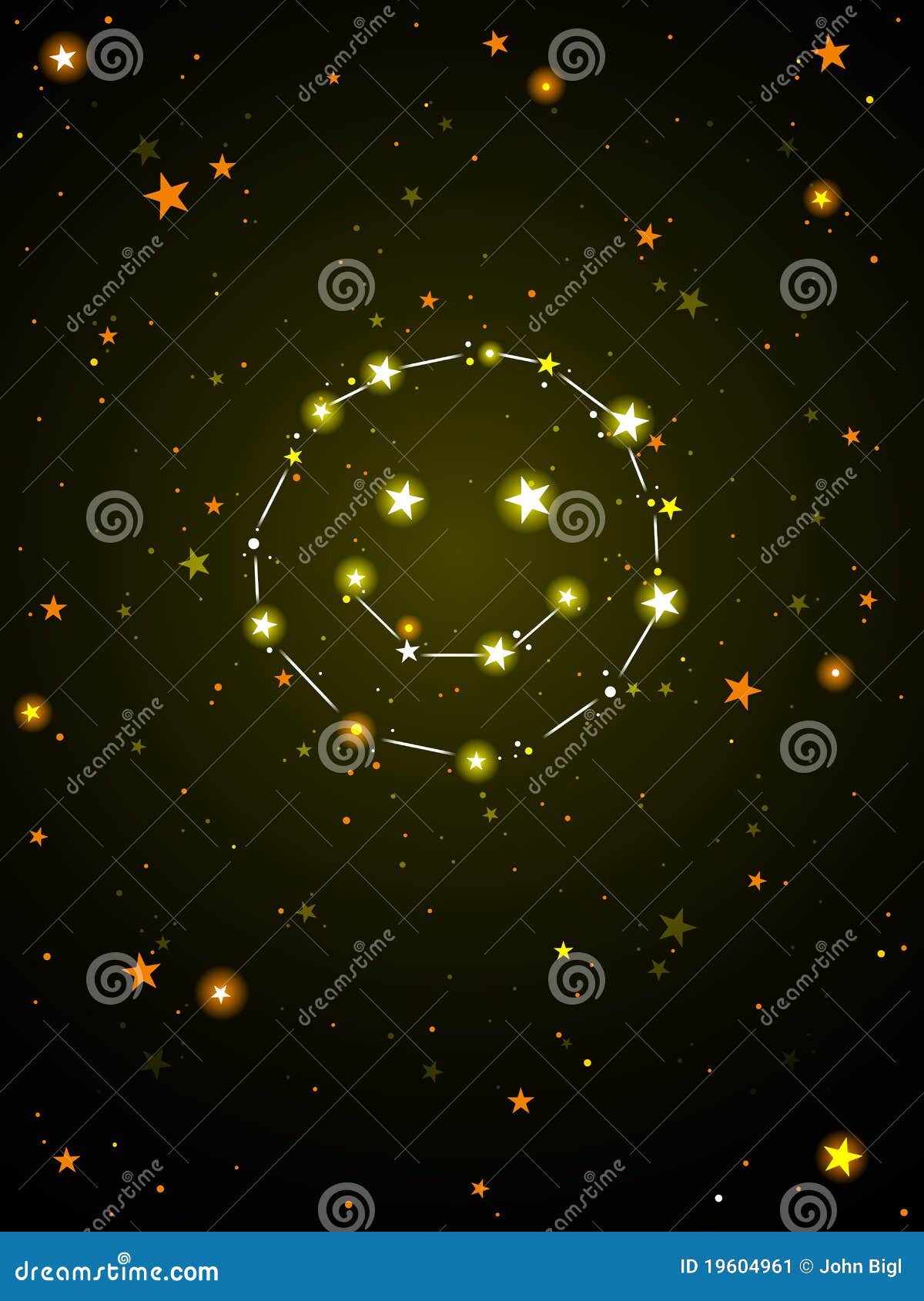 Constellation of happiness stock vector. Illustration of astrology ...