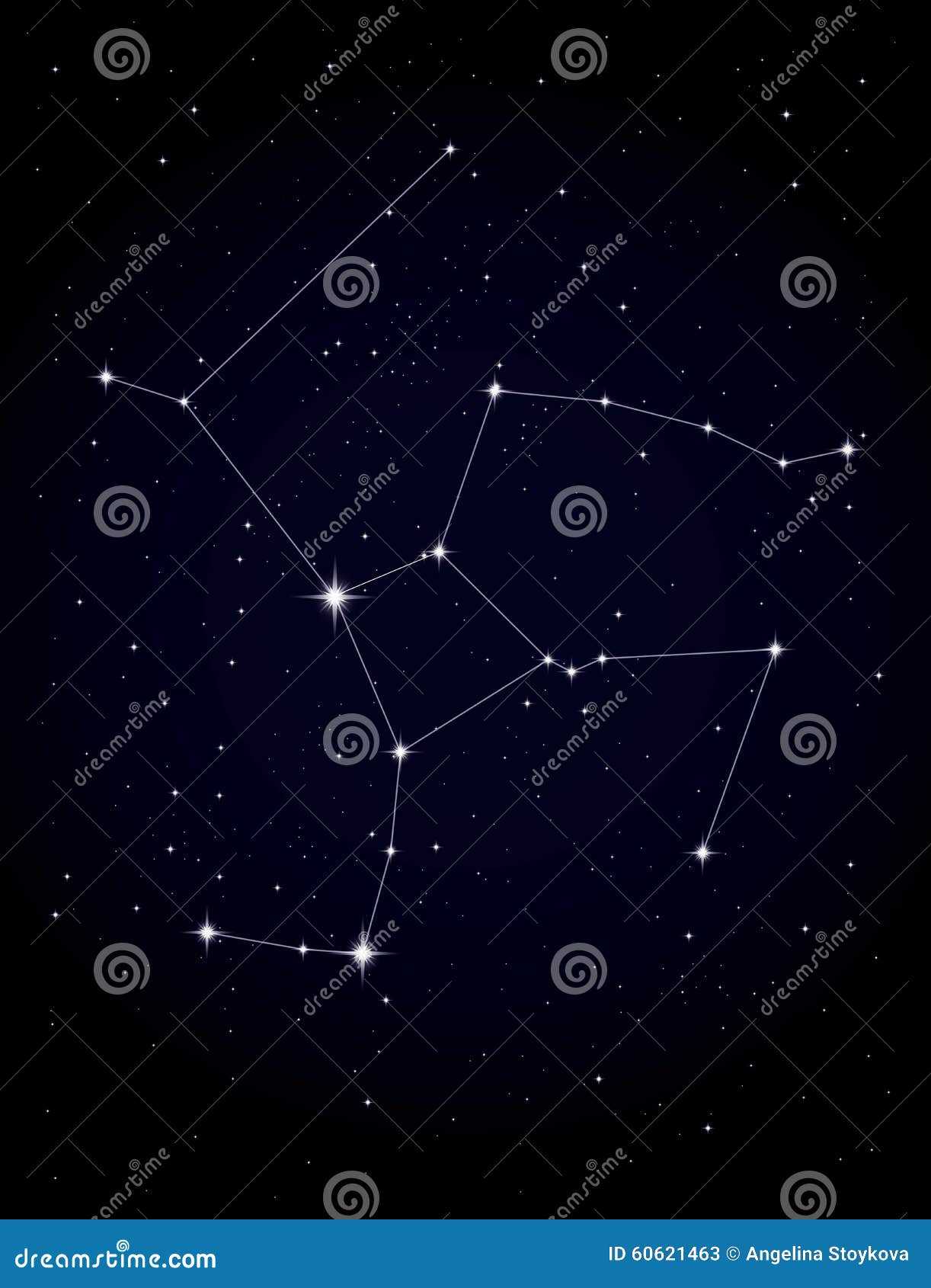Constellation Hercules stock vector. Illustration of mythological ...