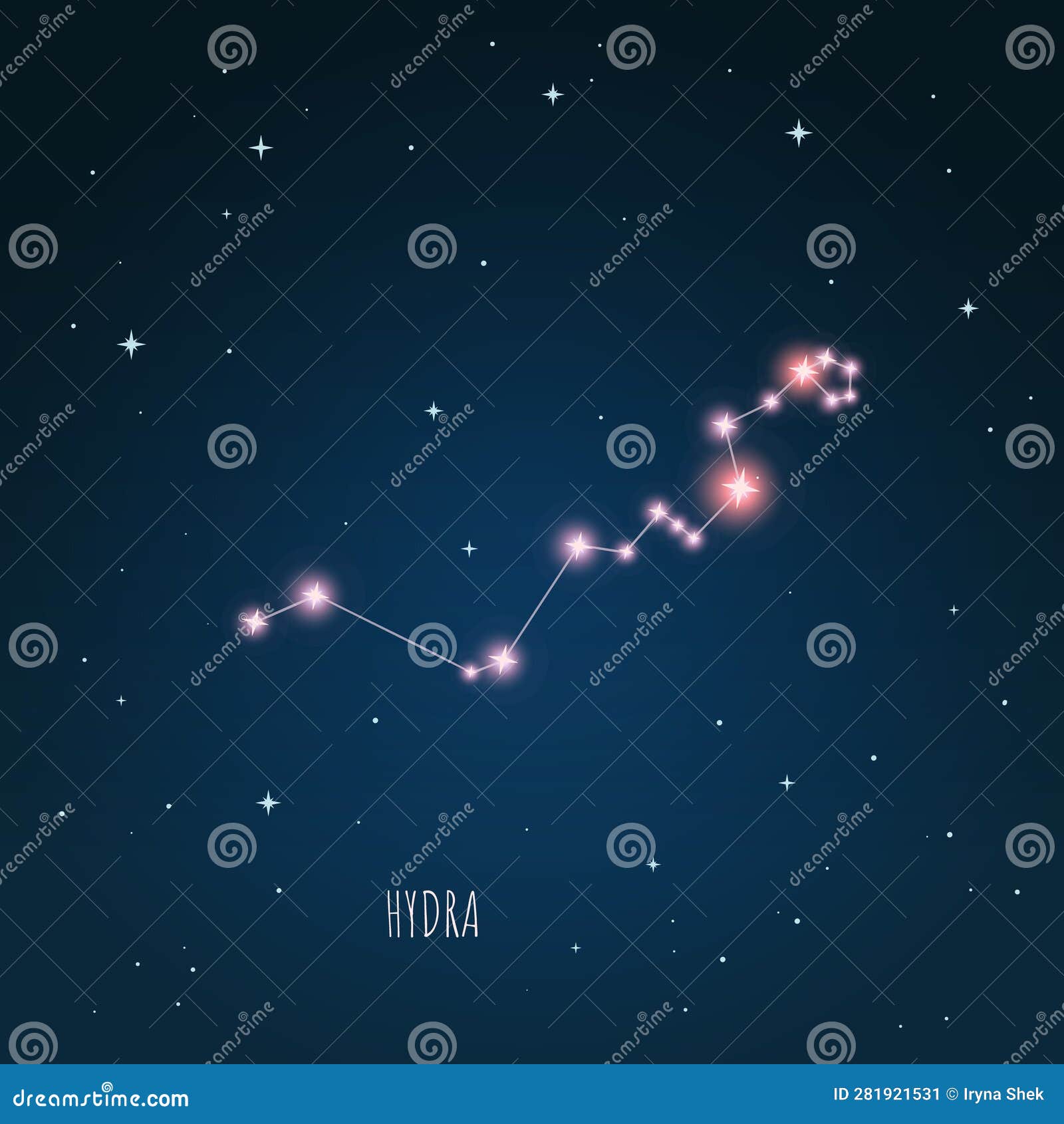 Constellation Of Hydra Stock Photography | CartoonDealer.com #114355898
