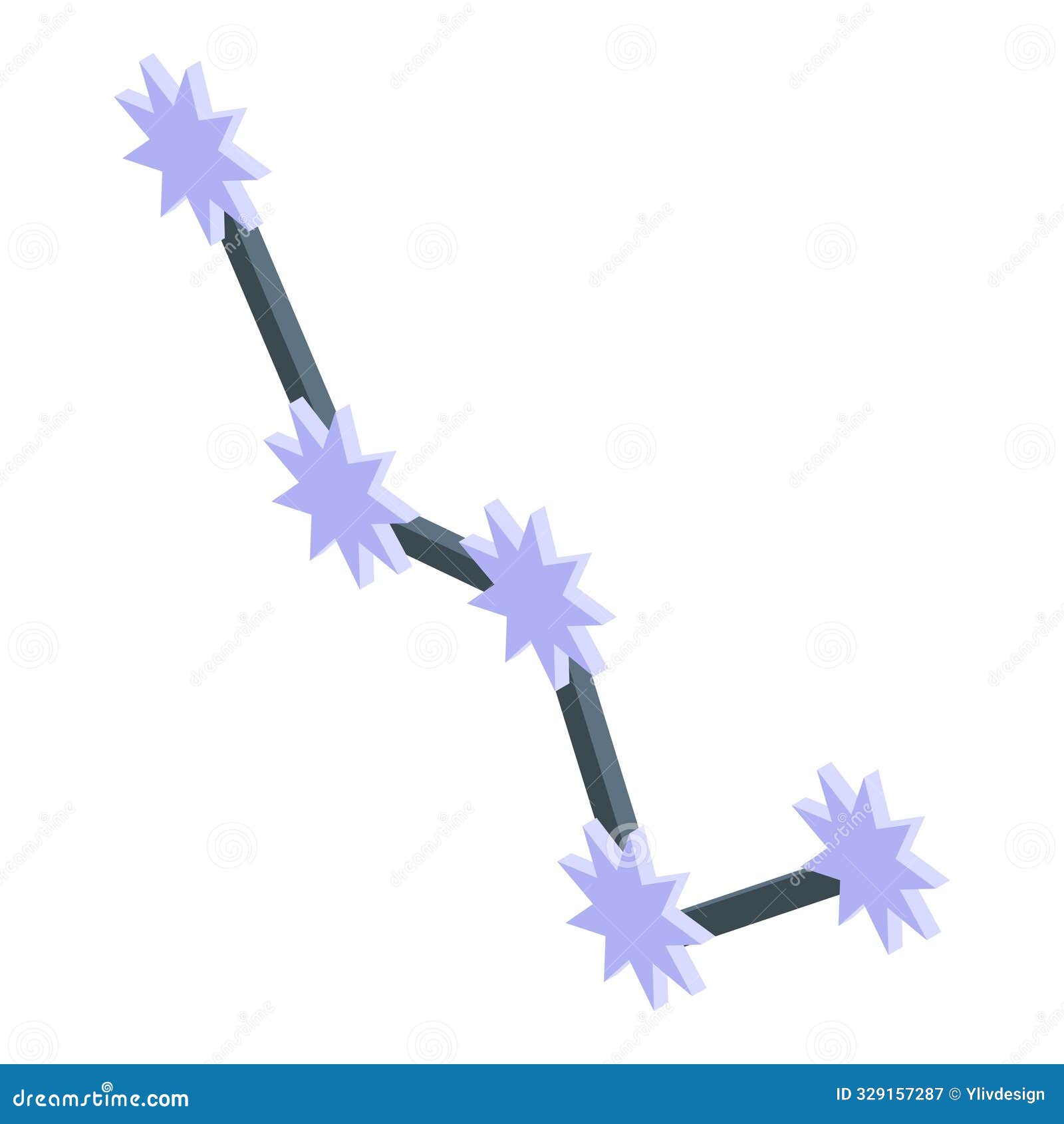 Constellation Connecting Stars Astronomy Astrology Icon Stock ...