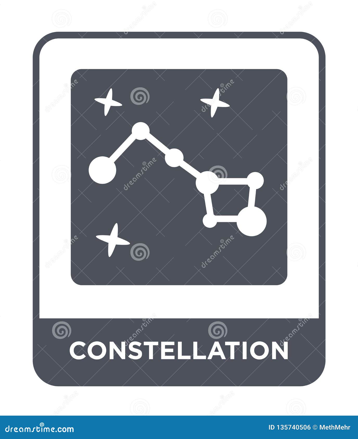Constellation Icon in Trendy Design Style. Constellation Icon Isolated ...