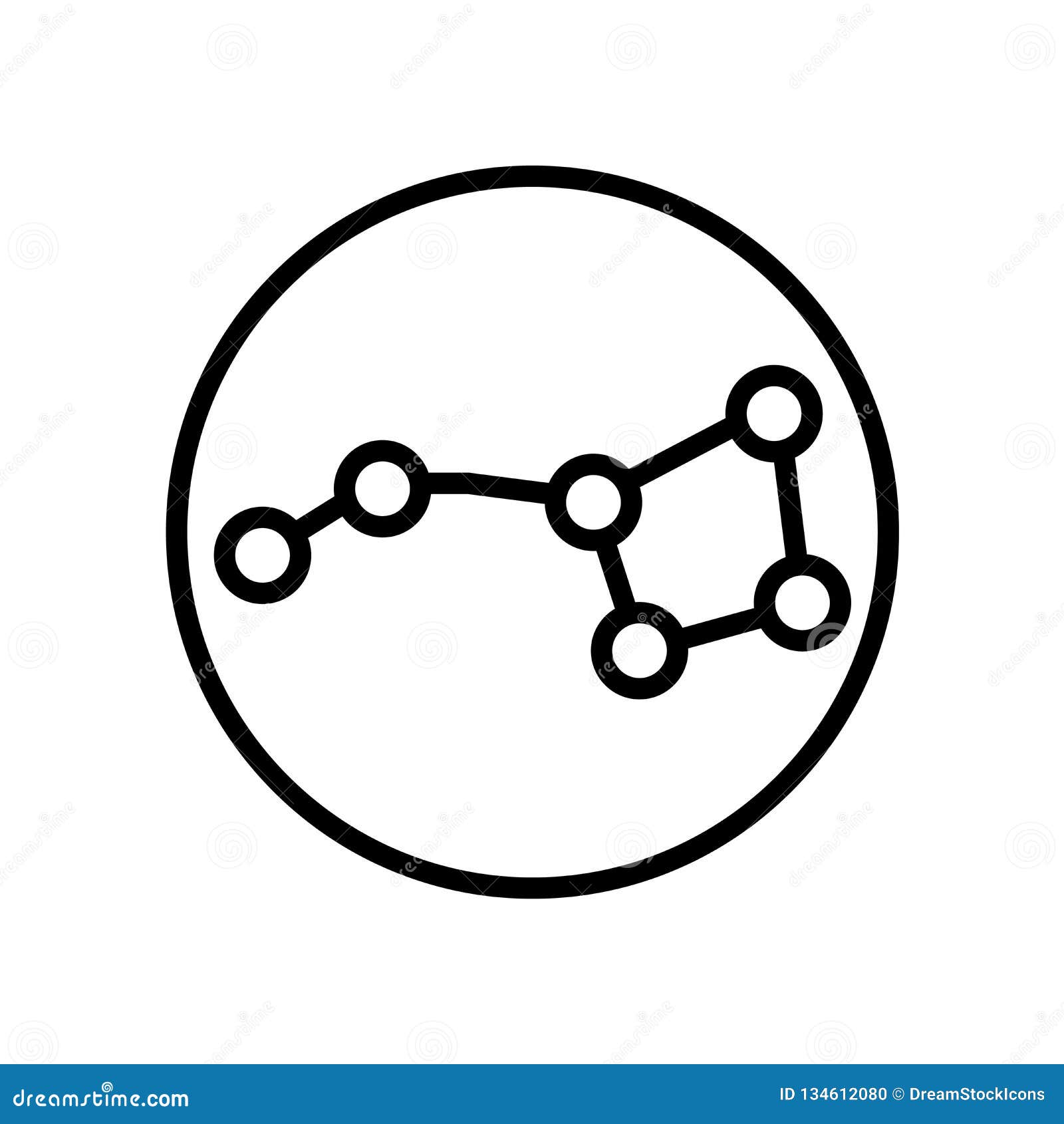 Constellation Icon Vector Isolated on White Background, Constellation ...