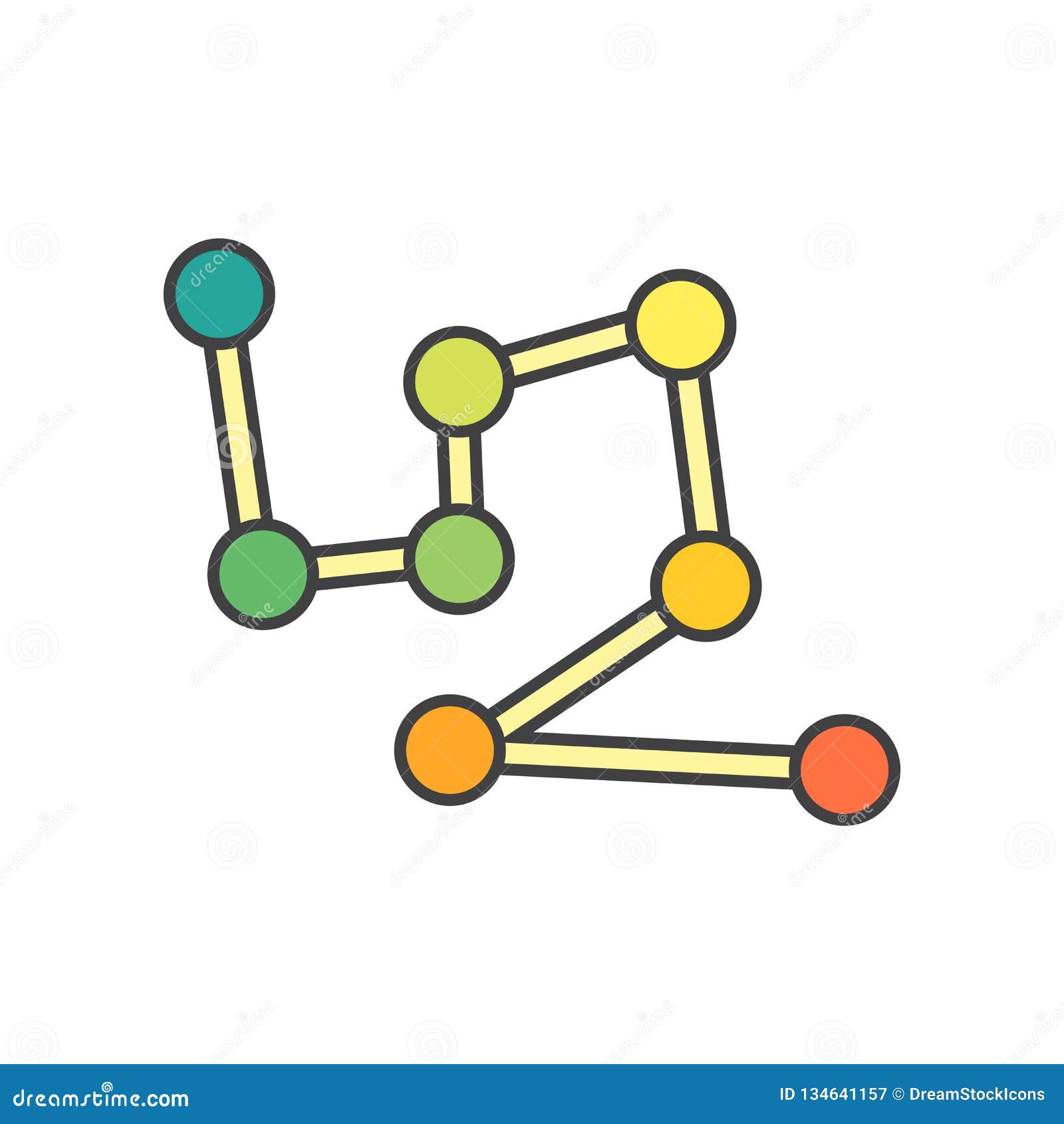 Constellation Icon Vector Sign and Symbol Isolated on White Background ...