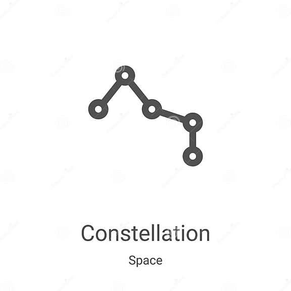 Constellation Icon Vector From Space Collection Thin Line Constellation Outline Icon Vector
