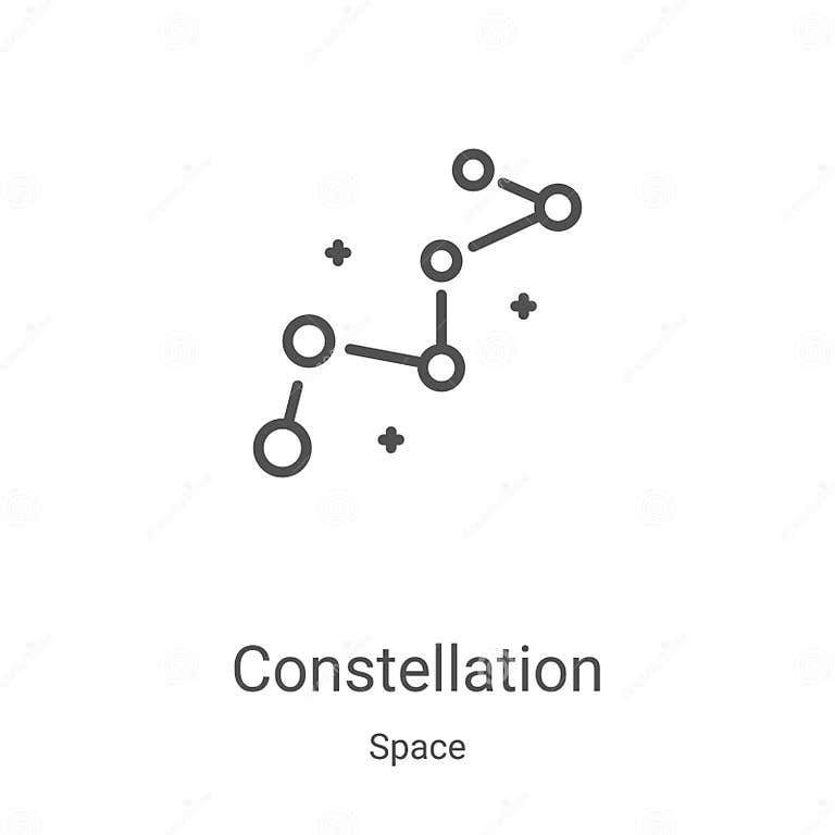 Constellation Icon Vector From Space Collection Thin Line Constellation Outline Icon Vector