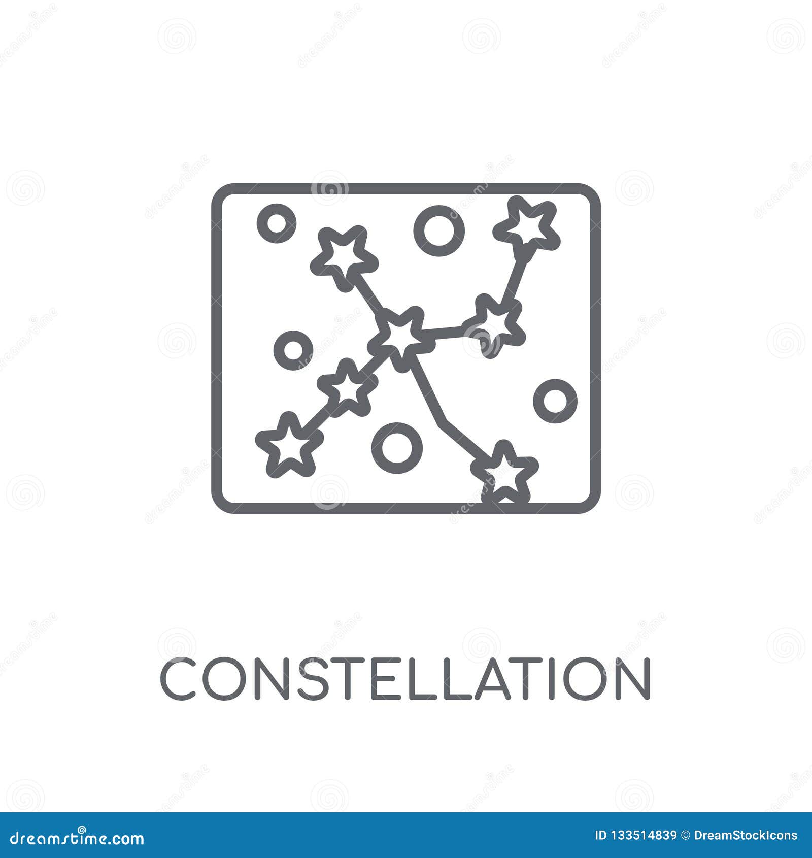 Constellation Linear Icon. Modern Outline Constellation Logo Con Stock ...