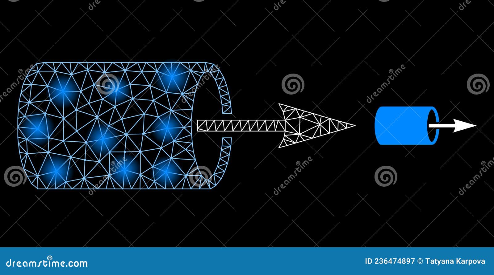 Pipe Flow Direction Icon Round Bubble Collage Vector Illustration ...