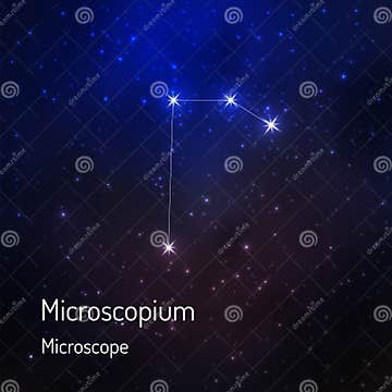 Constellation in the Night Starry Sky. Vector Illustration Stock Vector ...