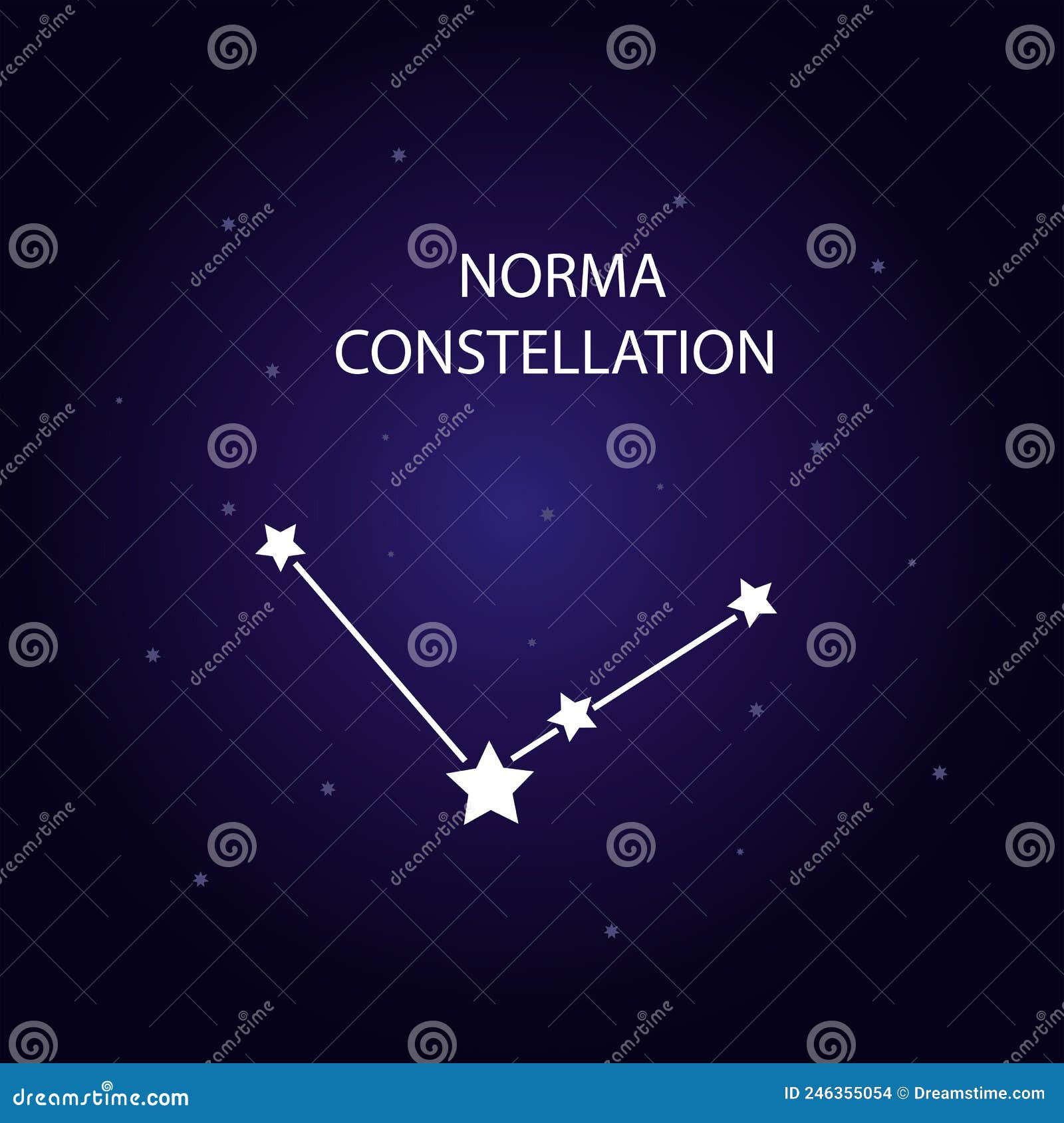 Norma Constellation 3d Symbol. Constellation Icon In Isometric Style On ...