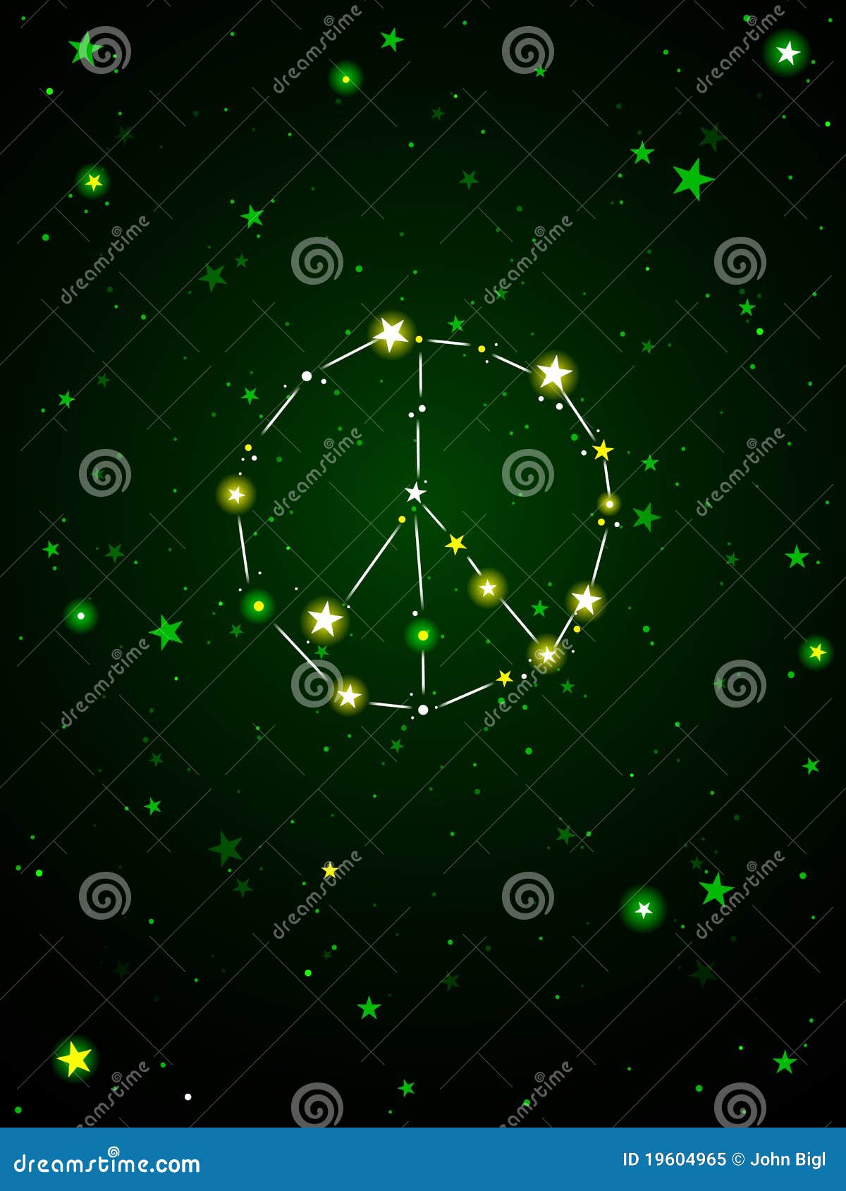 Constellation of peace stock vector. Illustration of astronomy - 19604965
