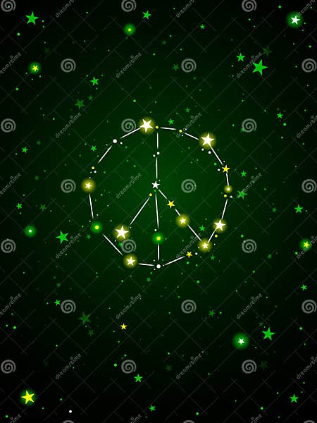 Constellation of peace stock vector. Illustration of astronomy - 19604965