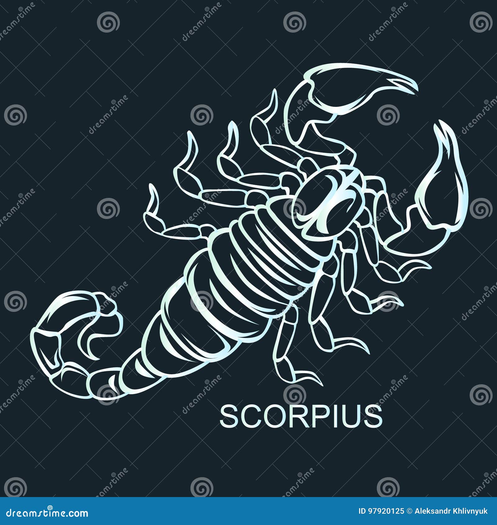 Constellation Scorpius Illustration Stock Illustration - Illustration ...