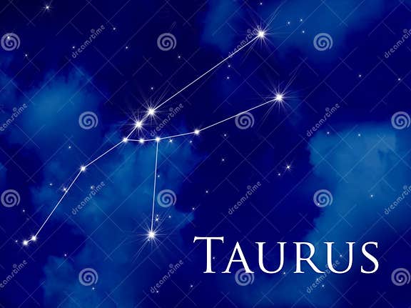 Constellation Taurus stock illustration. Illustration of fortune - 4924727