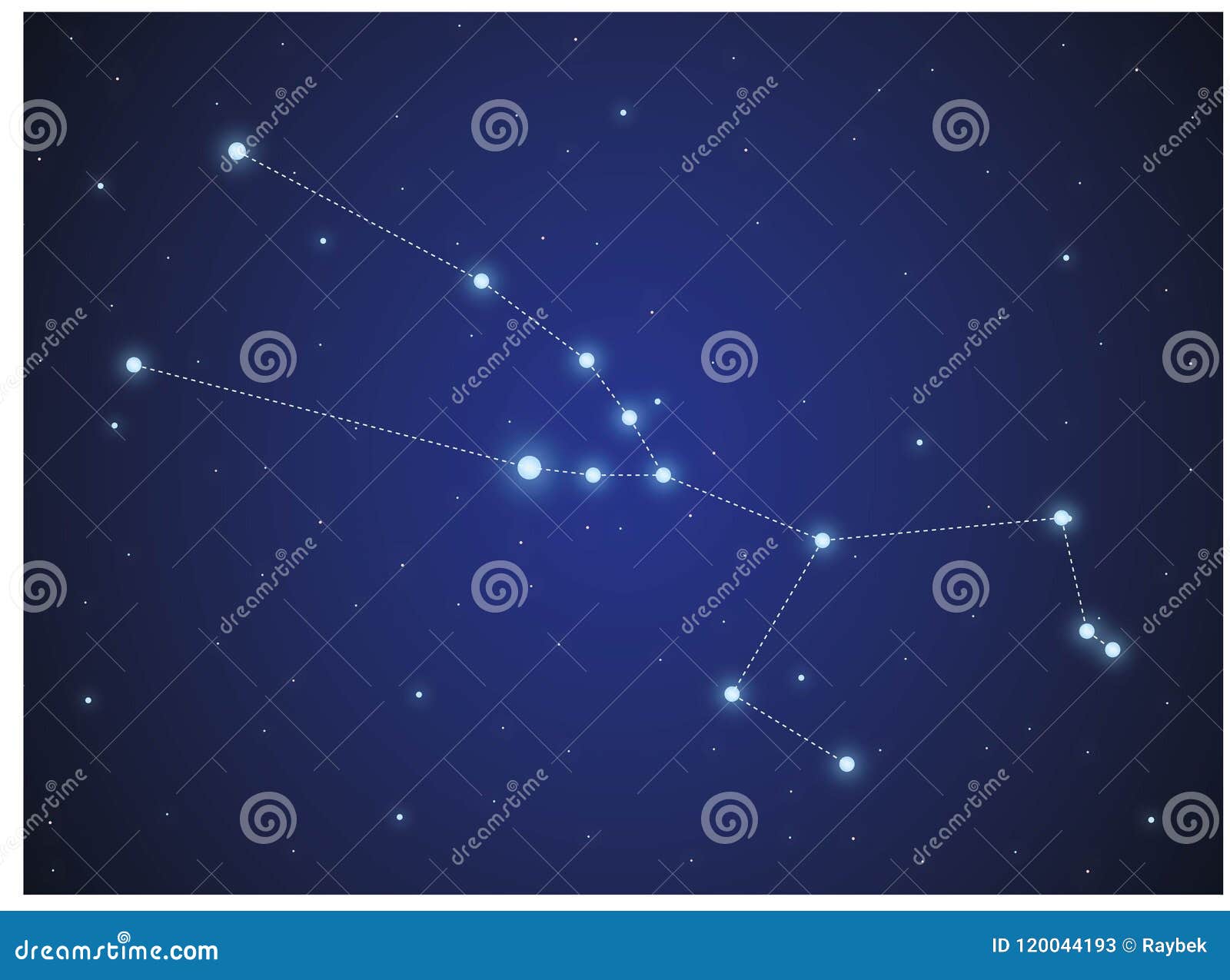 Constellation Taurus stock illustration. Illustration of magic - 120044193