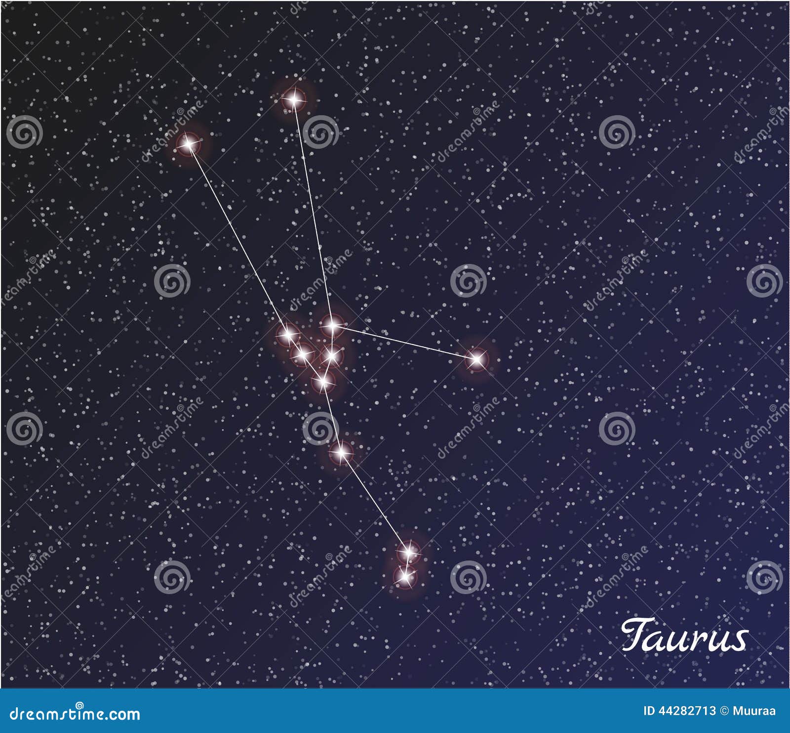 Constellation taurus stock vector. Illustration of background - 44282713