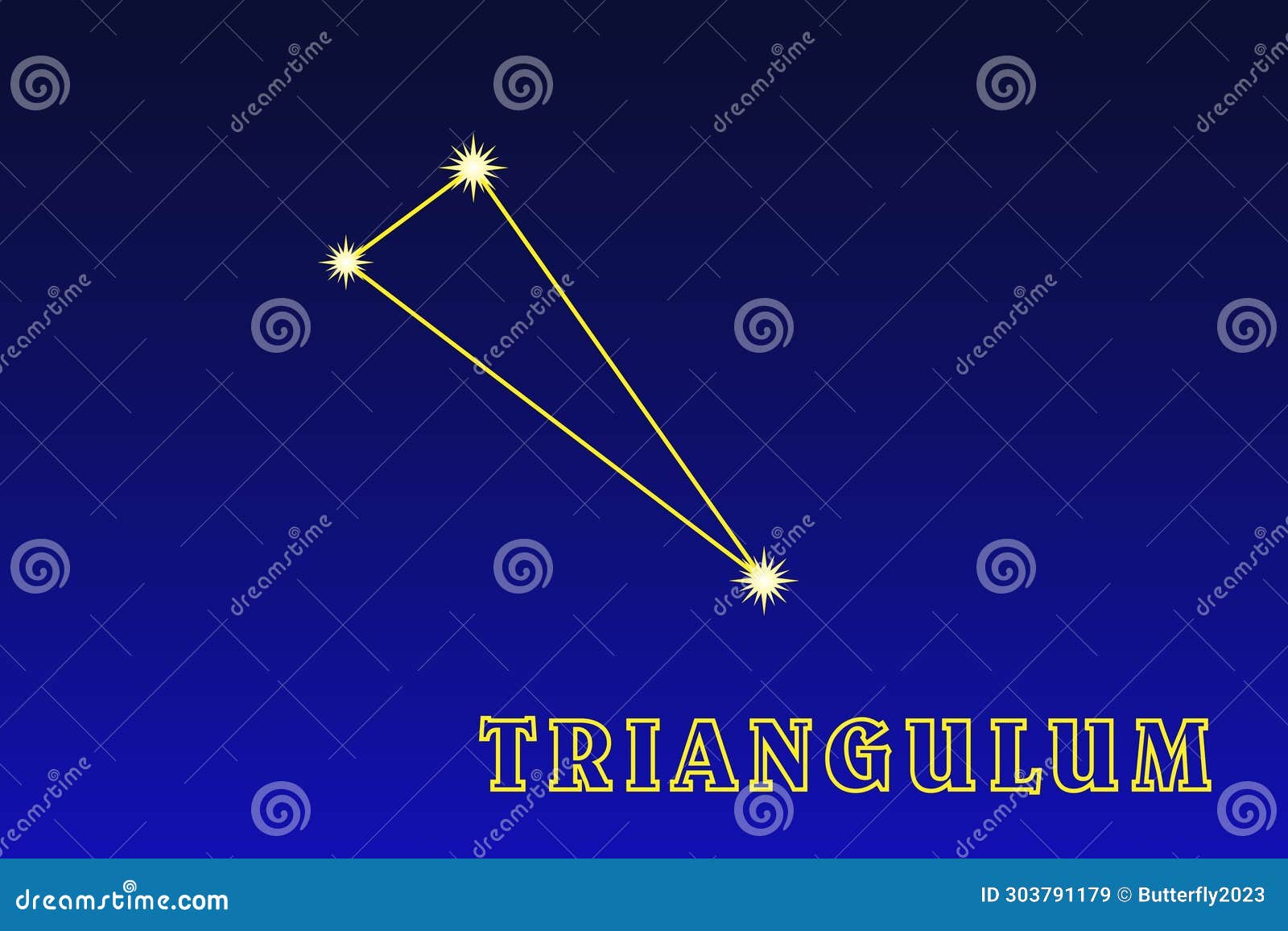Constellation Triangulum stock illustration. Illustration of ...
