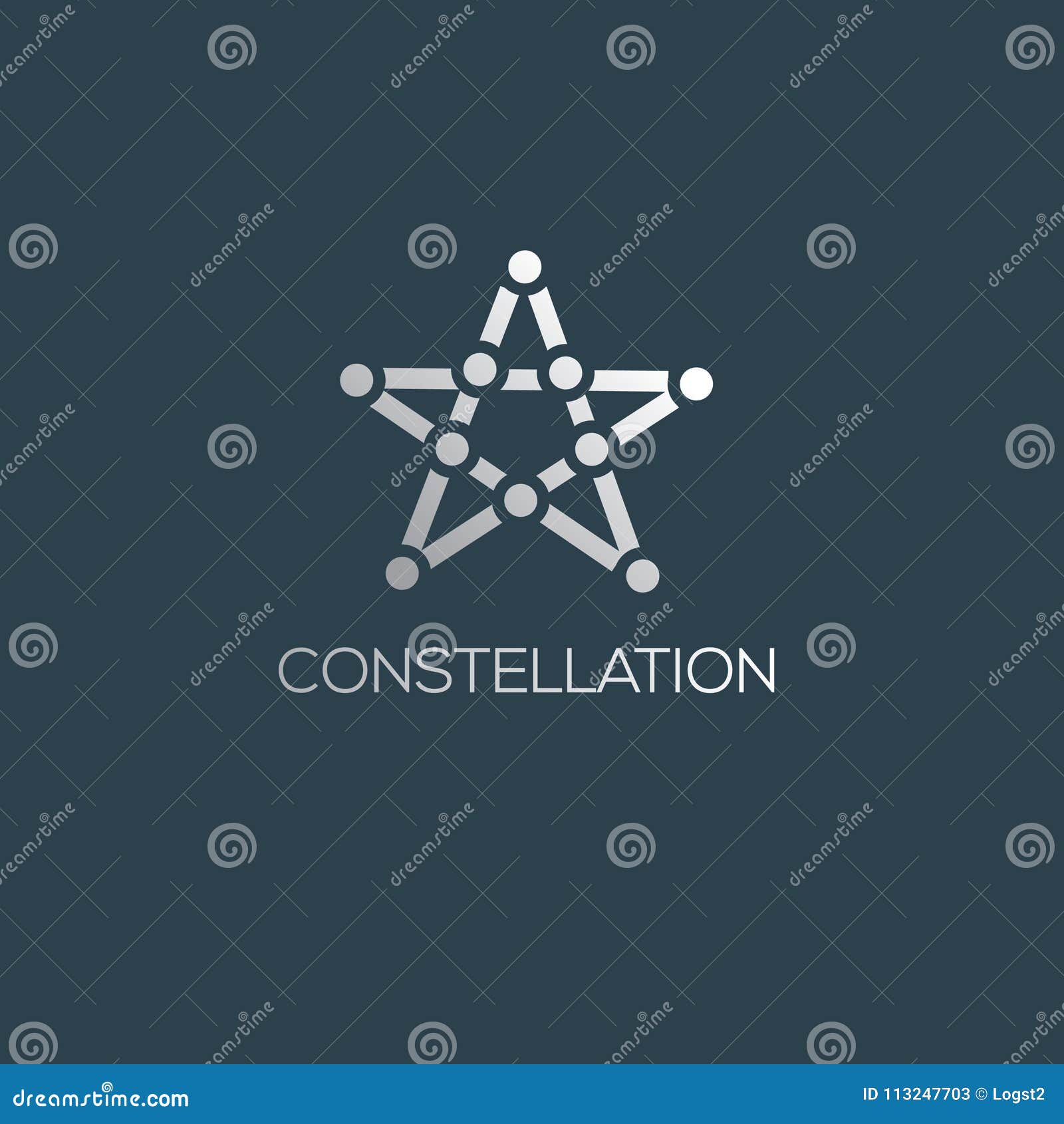 Constellation Vector Logo . Star Vector Logo Stock Vector ...