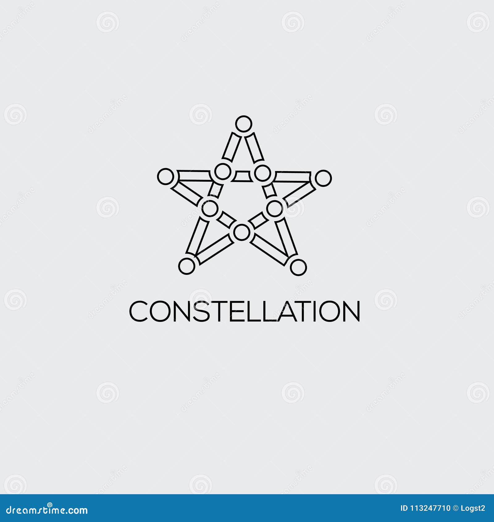 Constellation Vector Logo . Star Vector Logo Stock Vector ...
