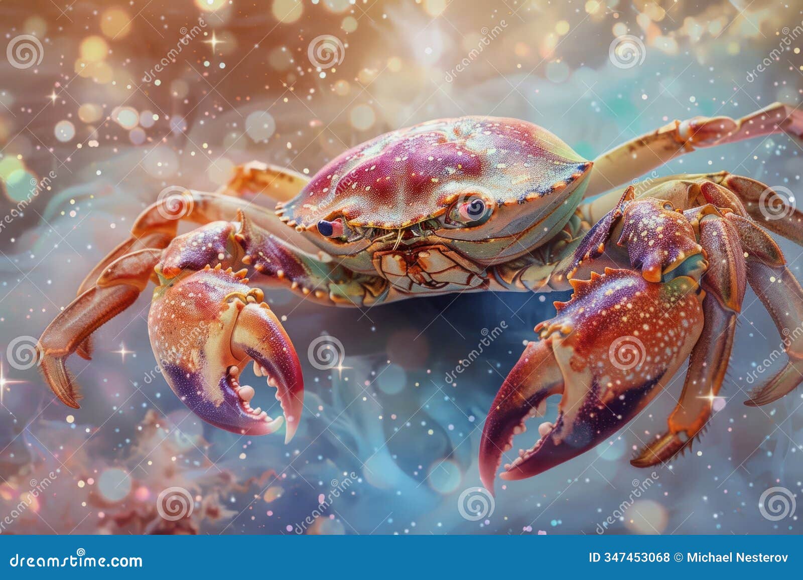 Constellation, Zodiac Sign Cancer Symbol Stock Photo - Image of element ...