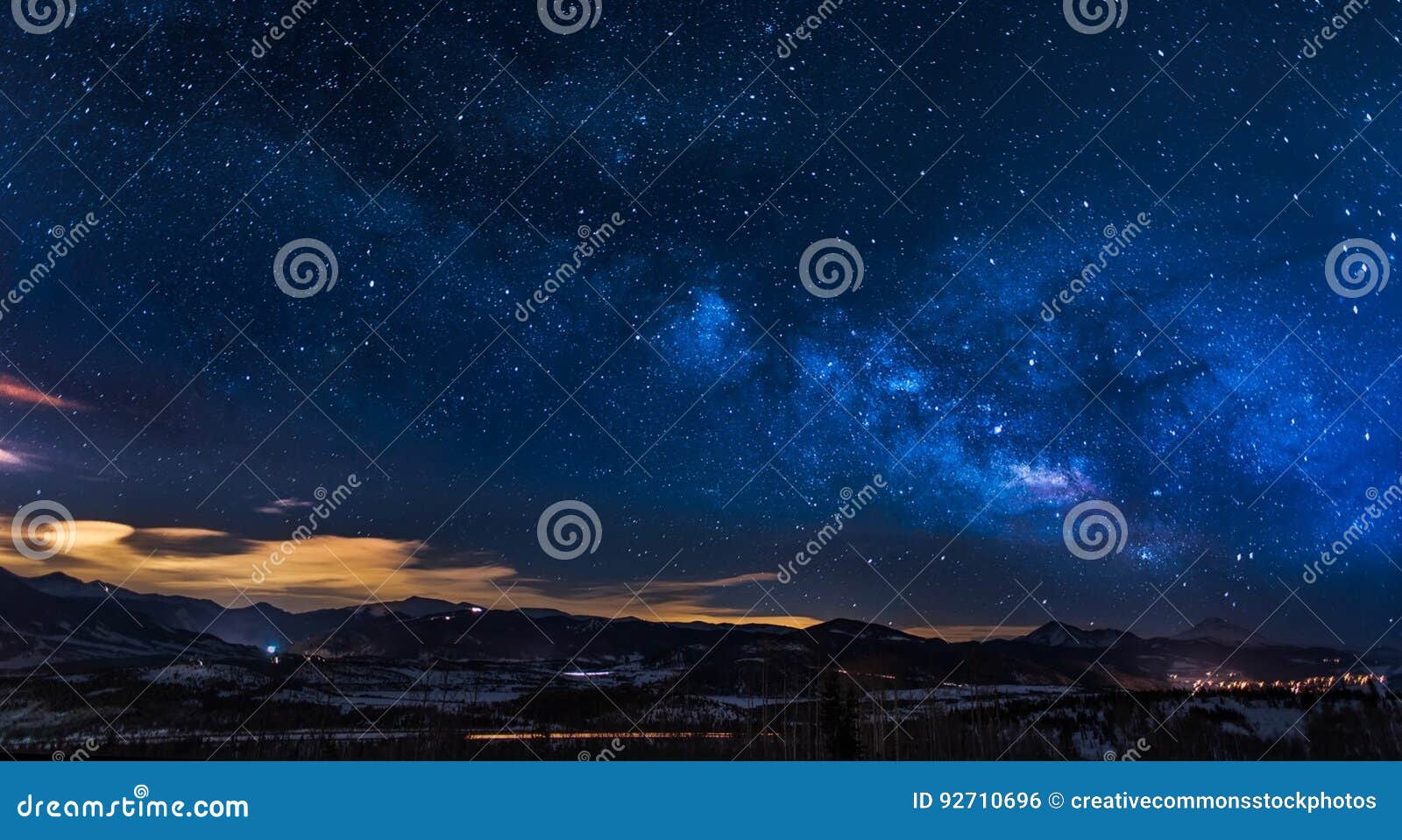 Constellations In A Beautiful Night Sky Picture. Image: 92710696