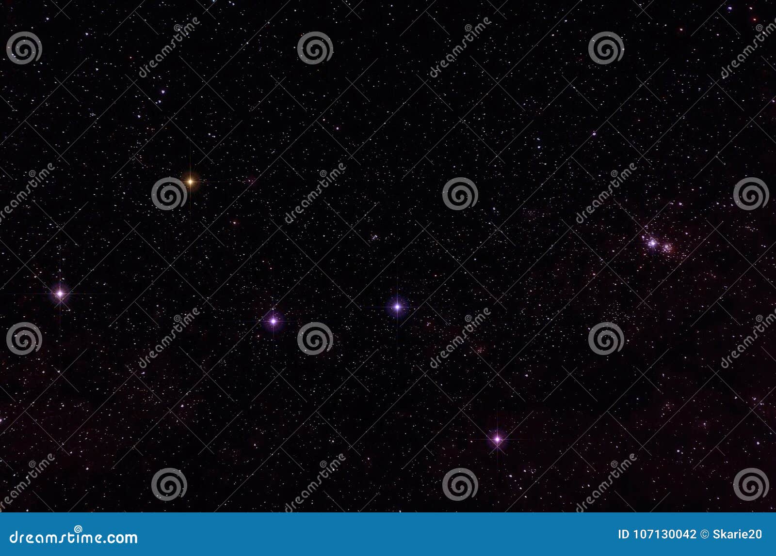 Constellations of Cassiopeia and Cepheus Stock Photo - Image of nature ...