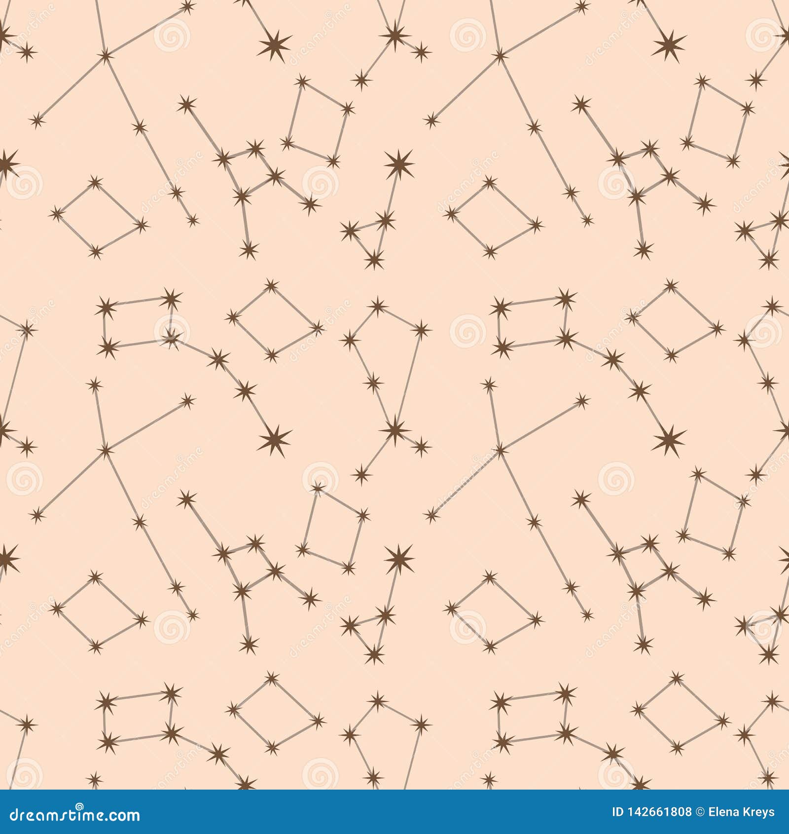 Constellations Pattern Space Astronomy Science Stock Vector ...