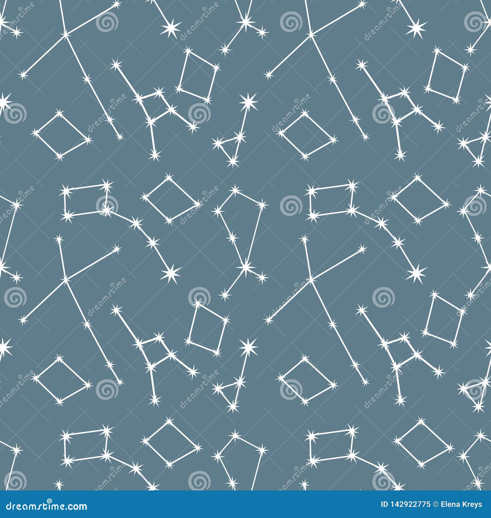 Constellations Pattern Space Astronomy Science Stock Vector ...