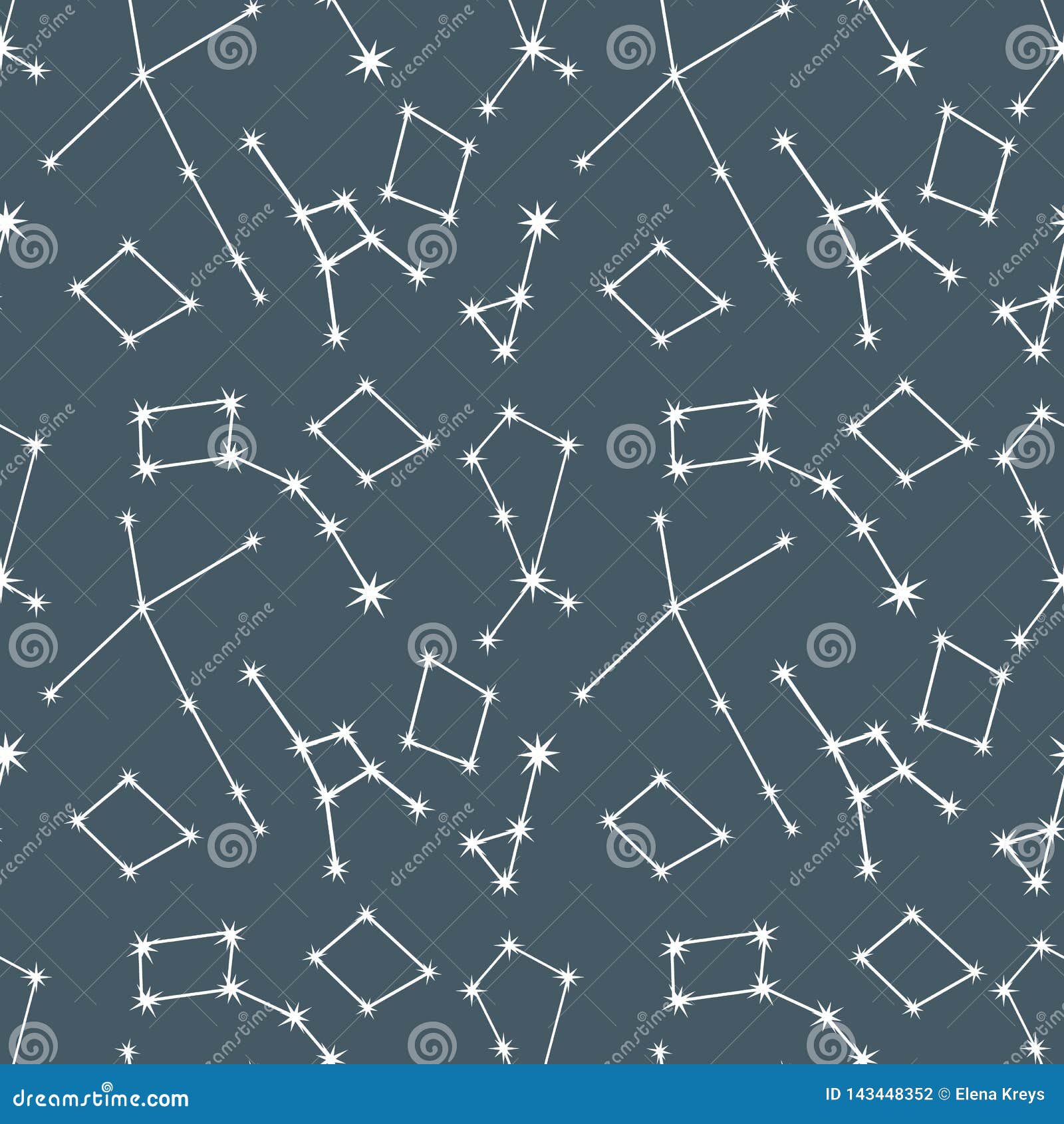 Constellations Pattern Space Astronomy Science Stock Vector ...