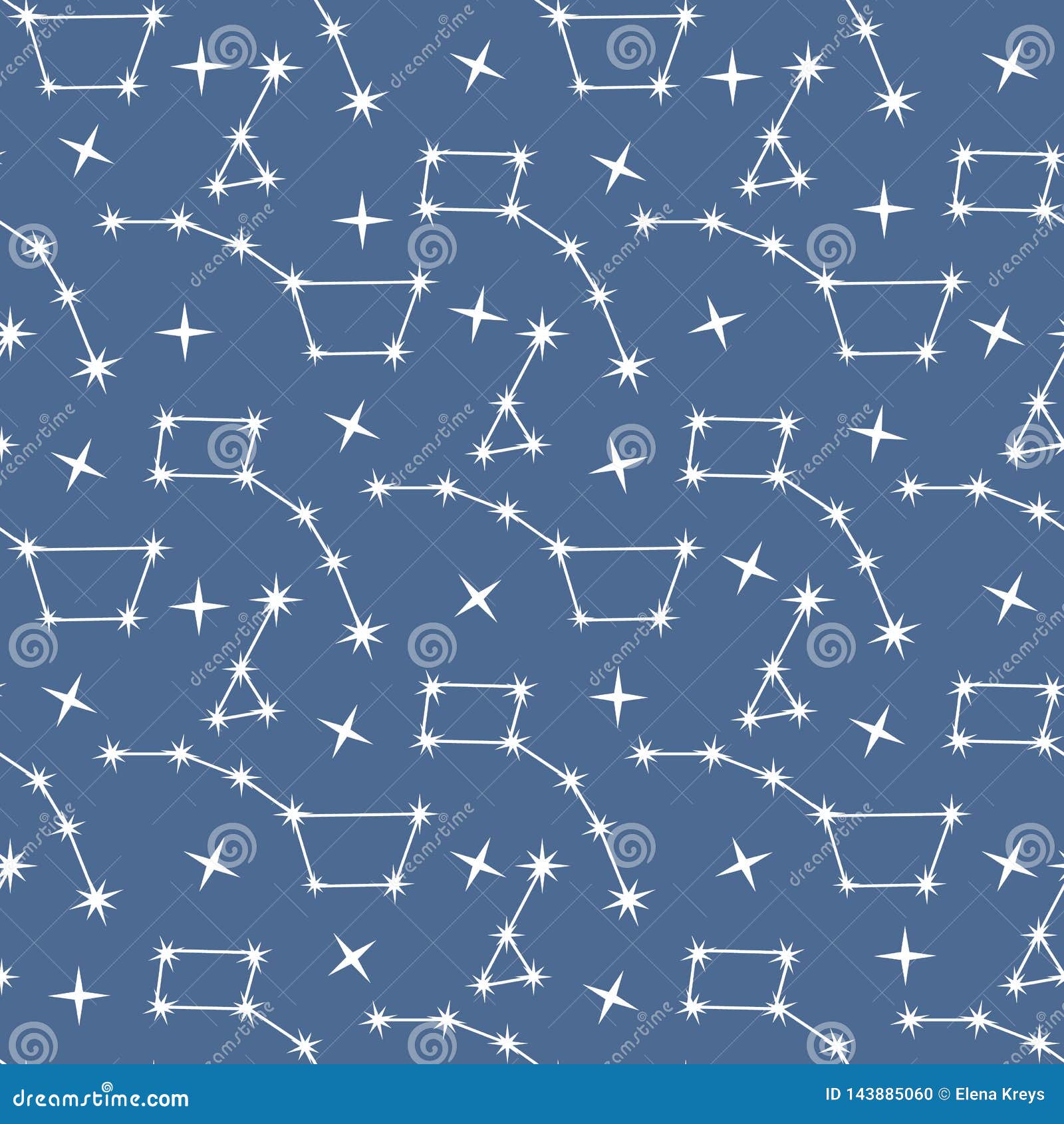 Constellations Pattern Space Astronomy Science Stock Vector ...