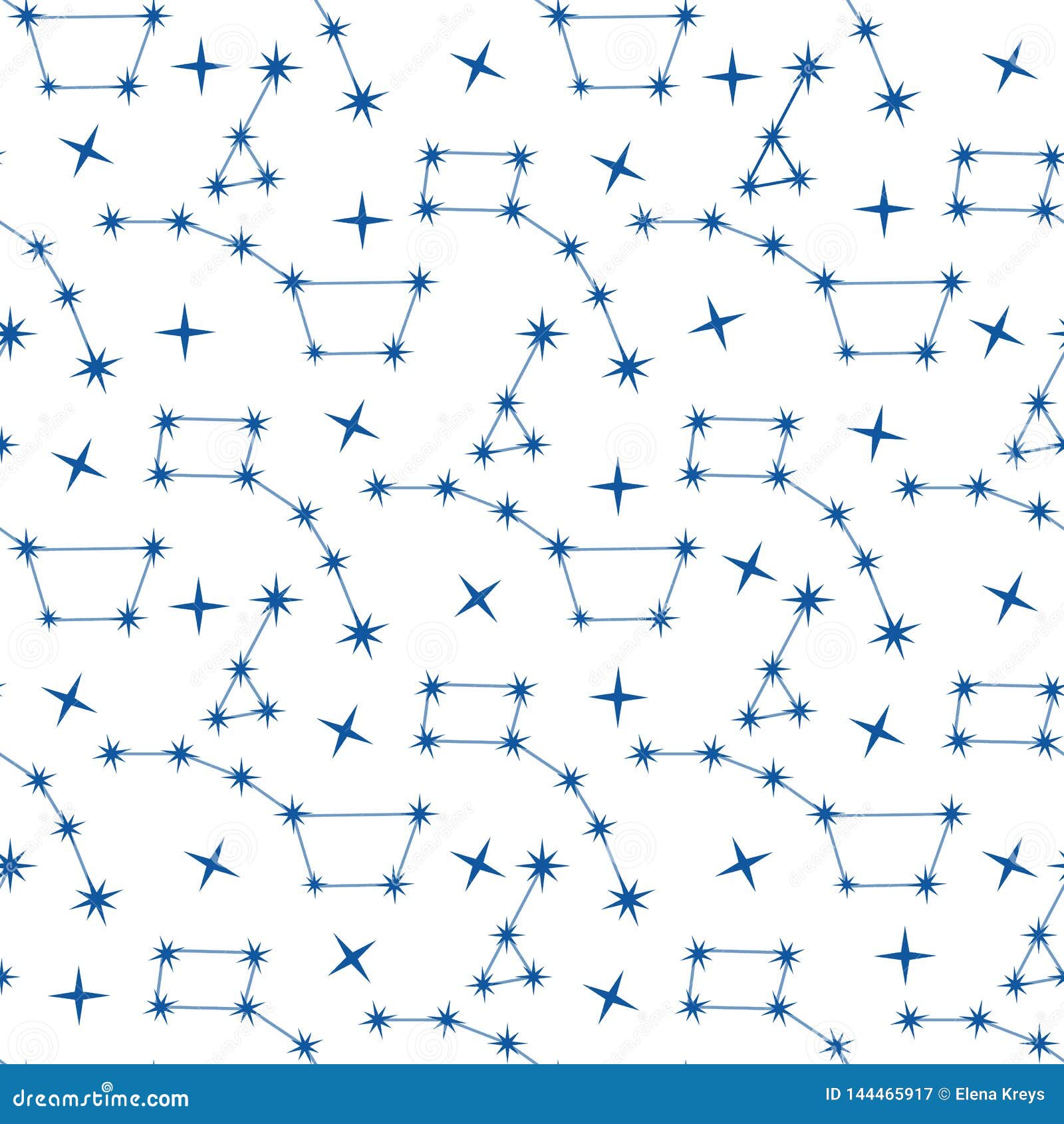 Constellations Pattern Space Astronomy Science Stock Vector ...