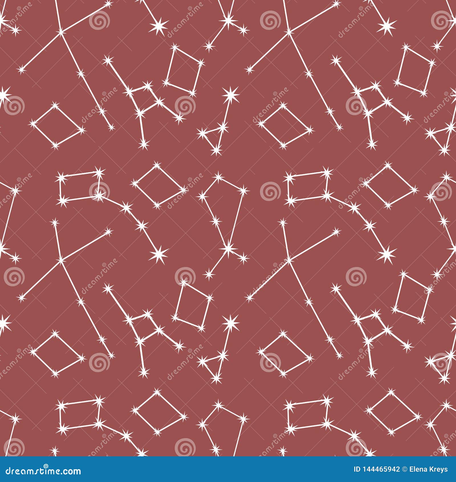 Constellations Pattern Space Astronomy Science Stock Vector ...