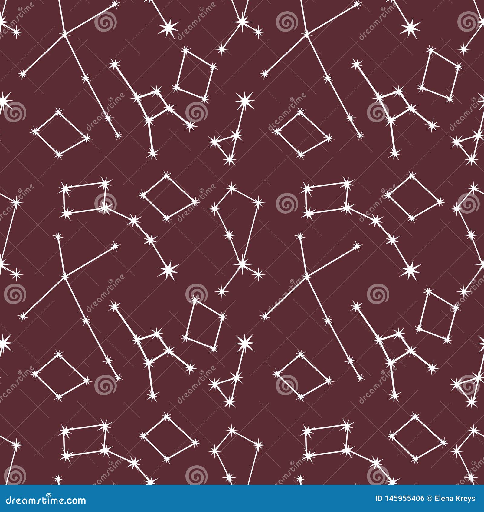 Constellations Pattern Space Astronomy Science Stock Vector ...