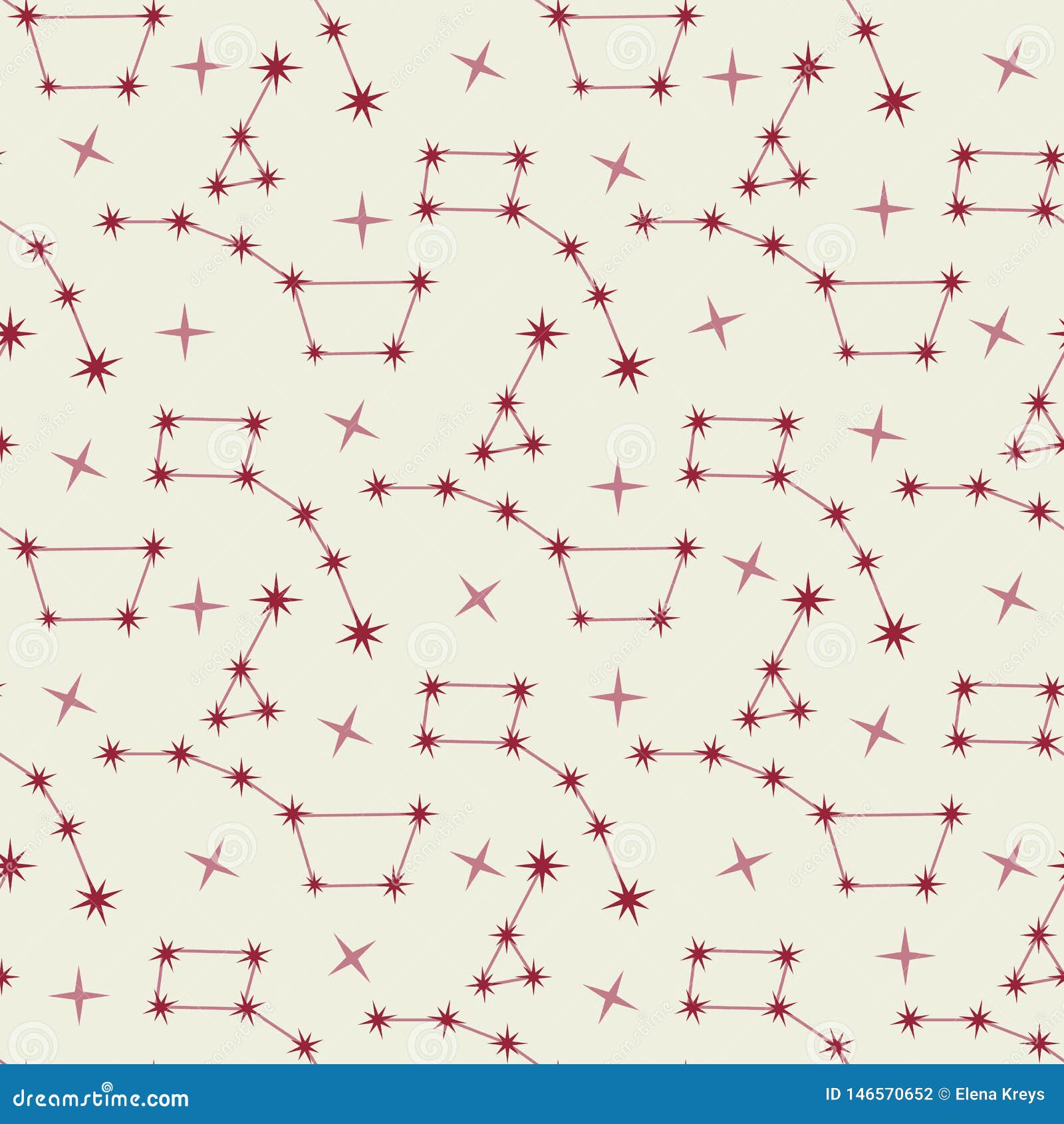 Constellations Pattern Space Astronomy Science Stock Vector ...