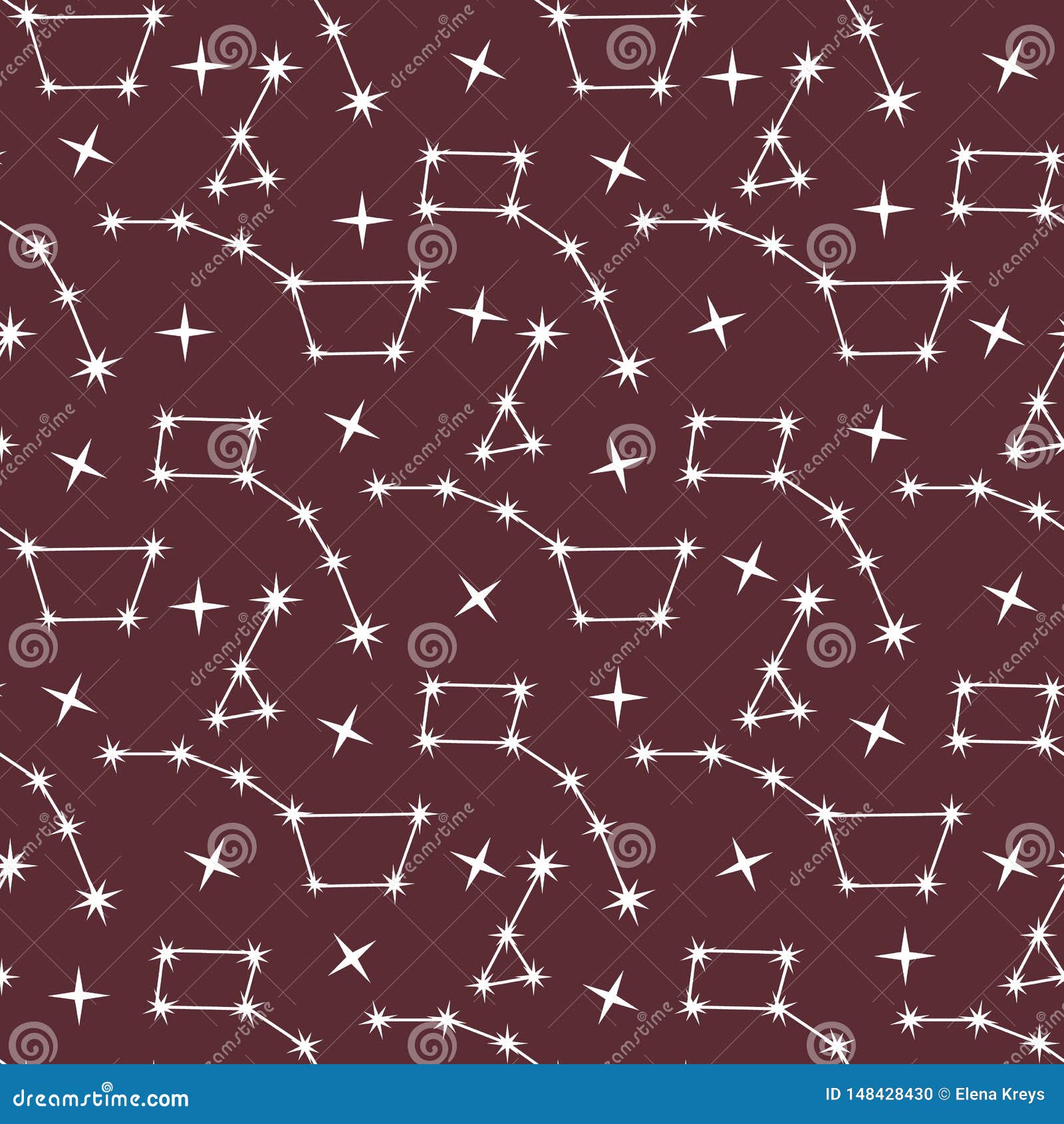 Constellations Pattern Space Astronomy Science Stock Vector ...