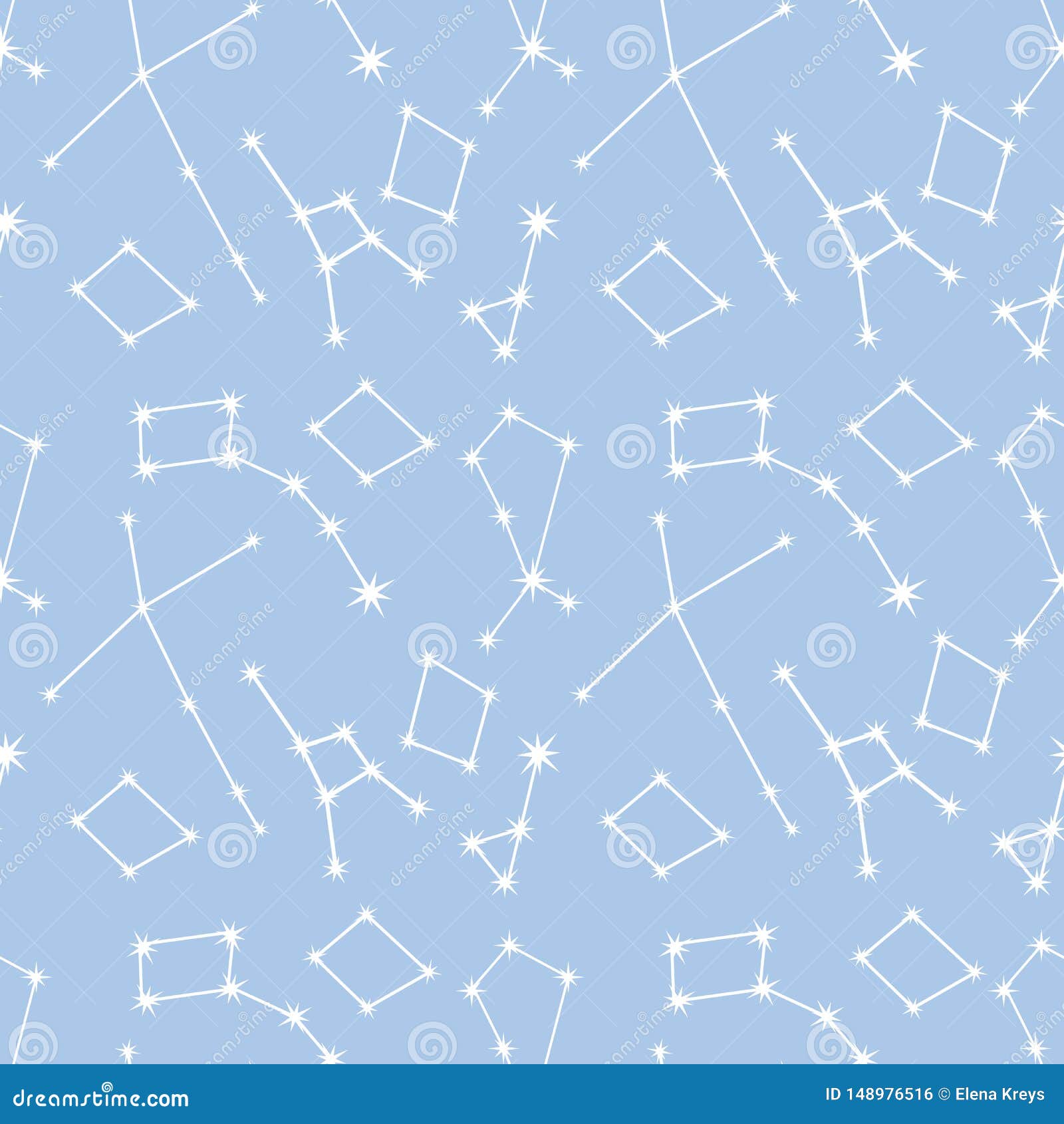 Constellations Pattern Space Astronomy Science Stock Vector ...