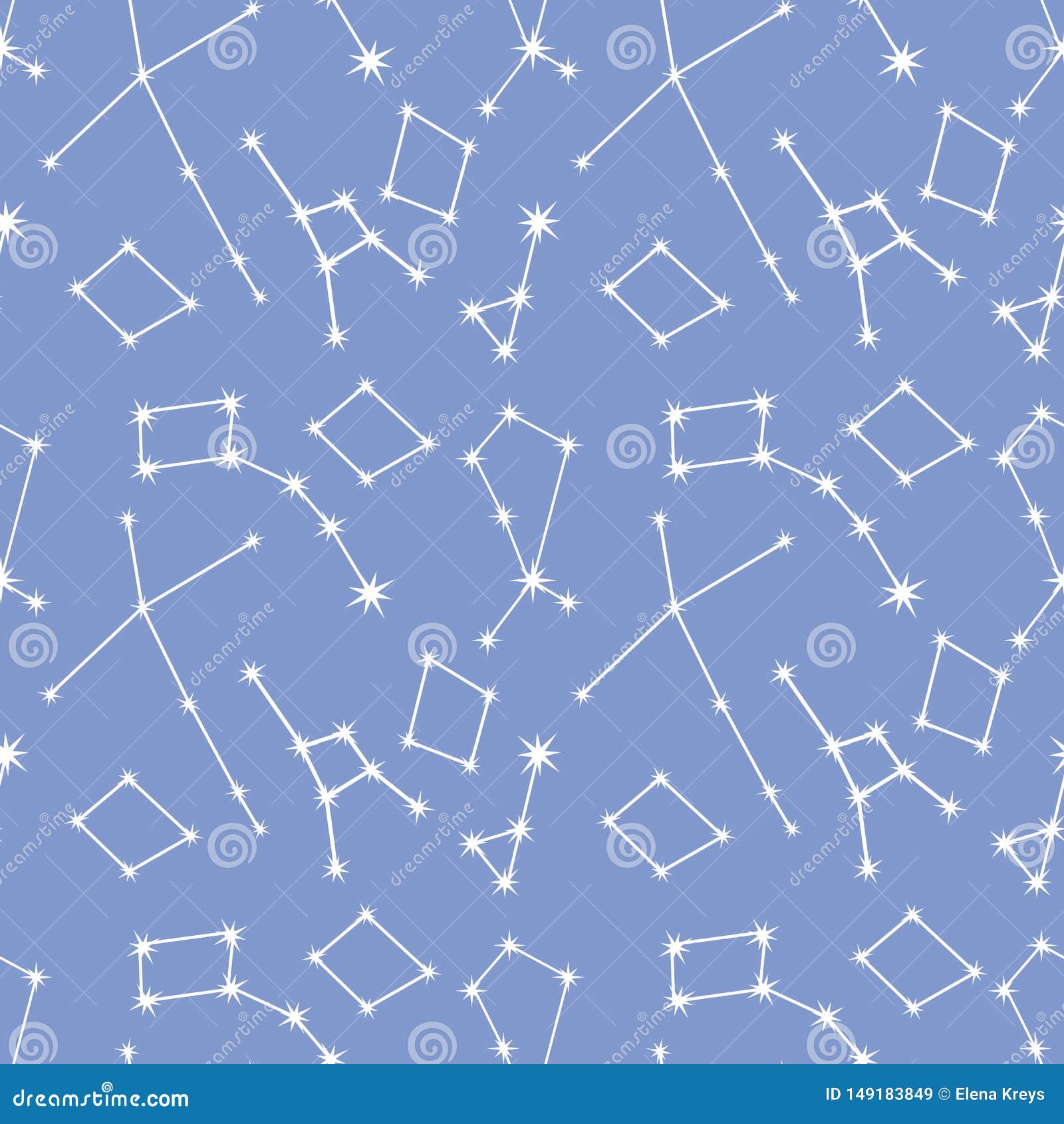 Constellations Pattern Space Astronomy Science Stock Vector ...