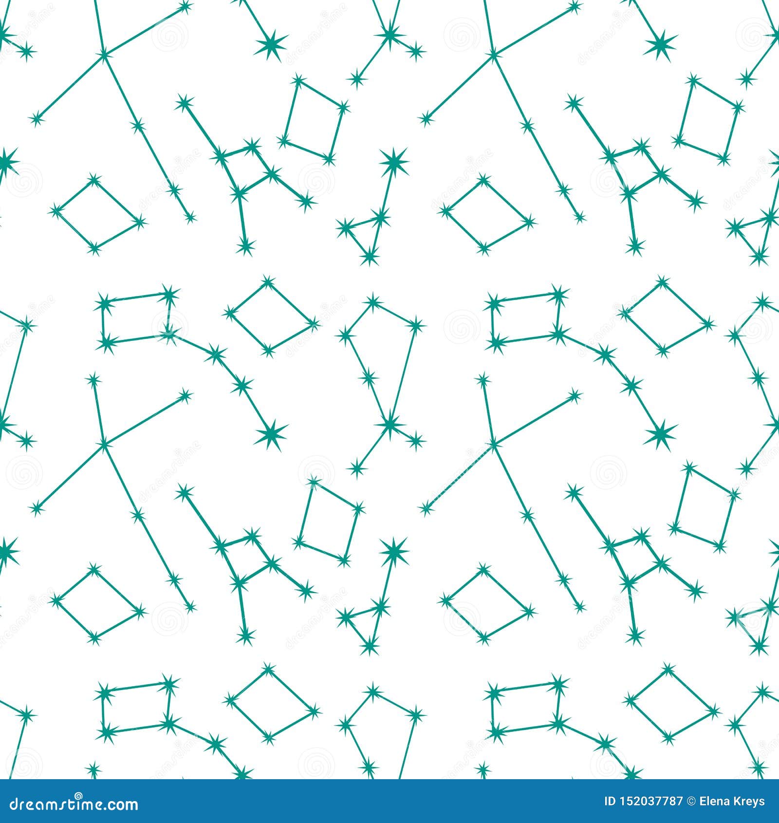 Constellations Pattern Space Astronomy Science Stock Vector ...