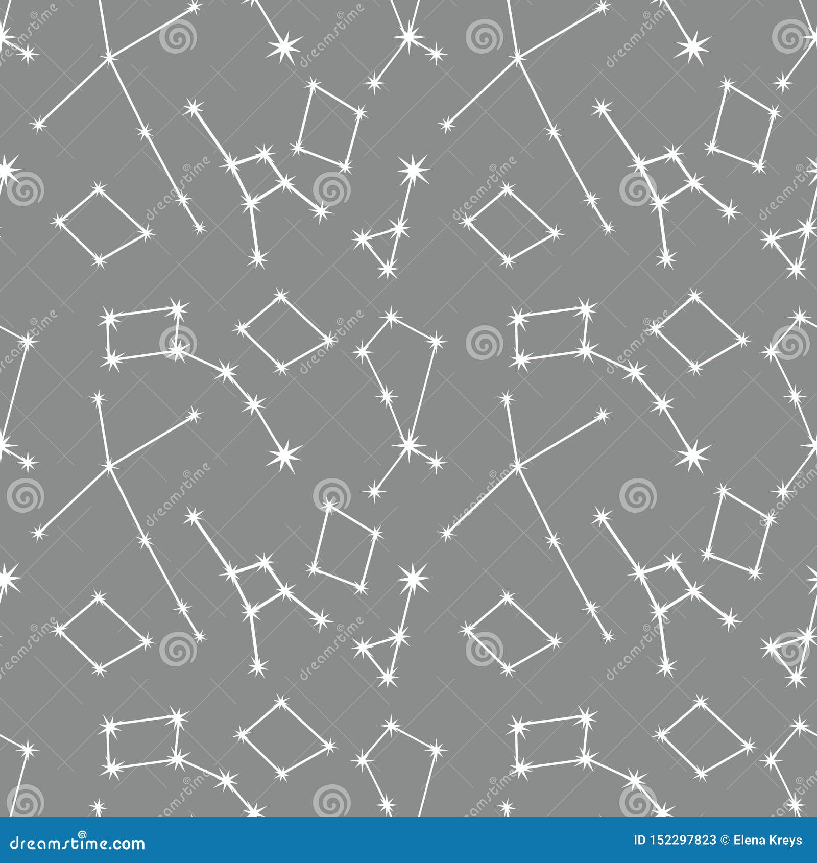 Constellations Pattern Space Astronomy Science Stock Vector ...