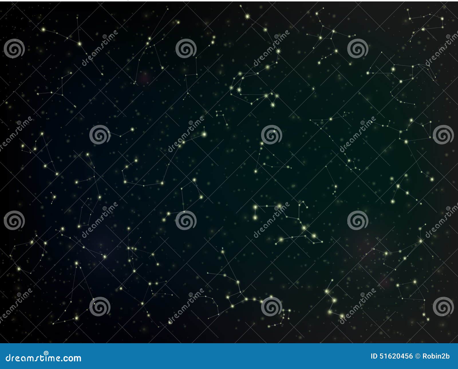 Constellations stock vector. Illustration of cosmos, star - 51620456