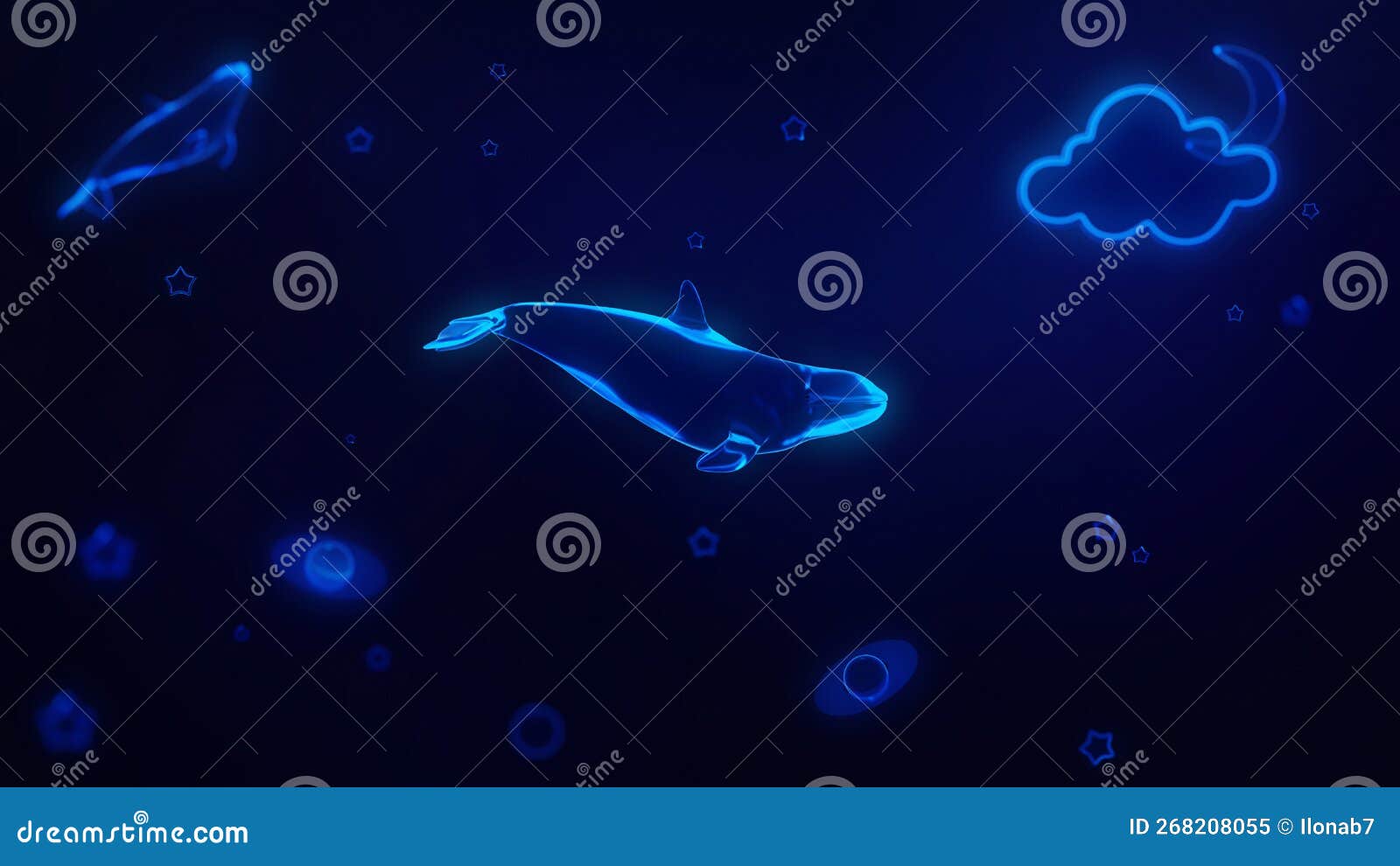 Constellations, Whales, Glow, Night, 3d Rendering, Space and Planets ...