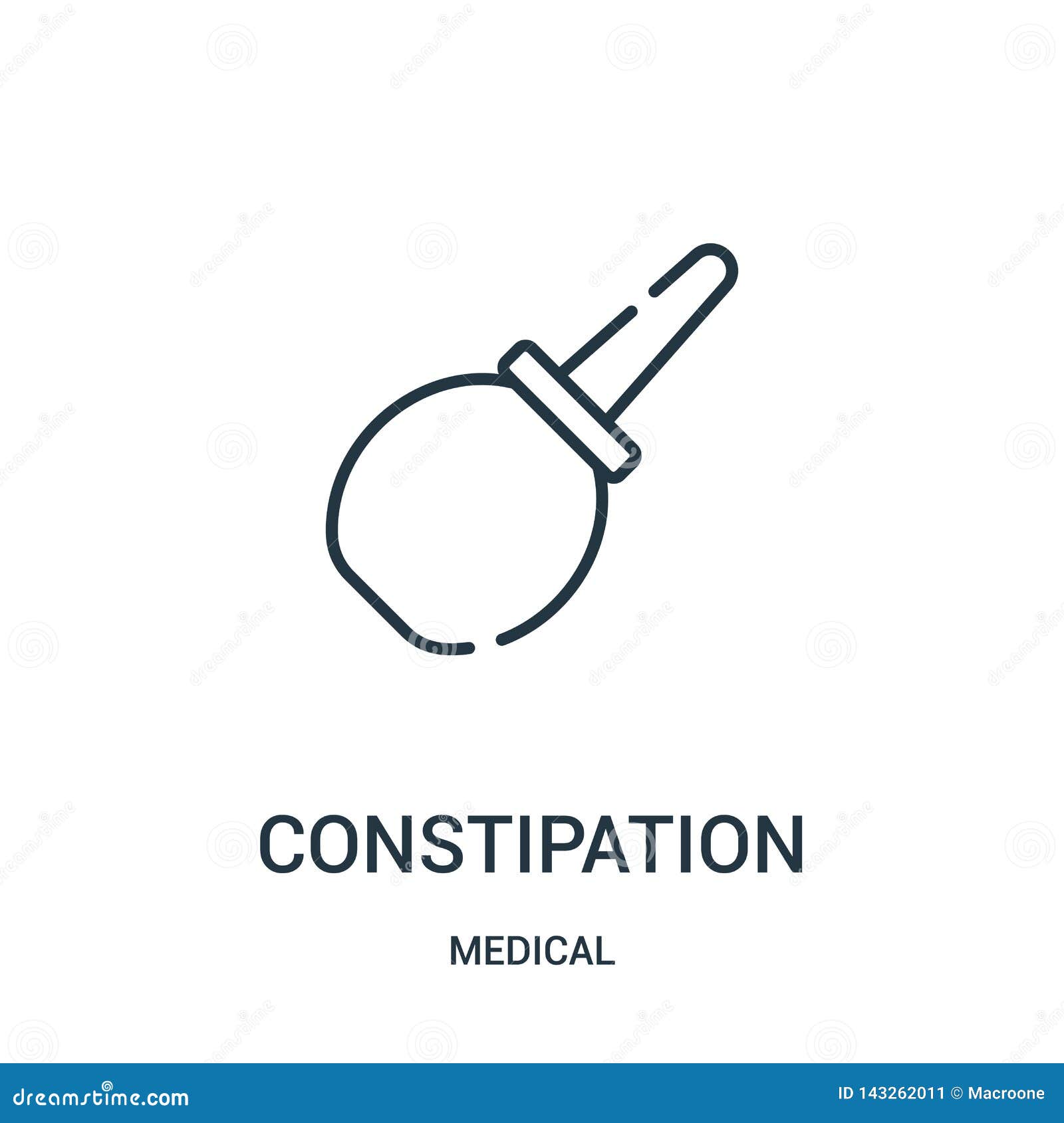 Constipation Icon Vector from Medical Collection. Thin Line ...