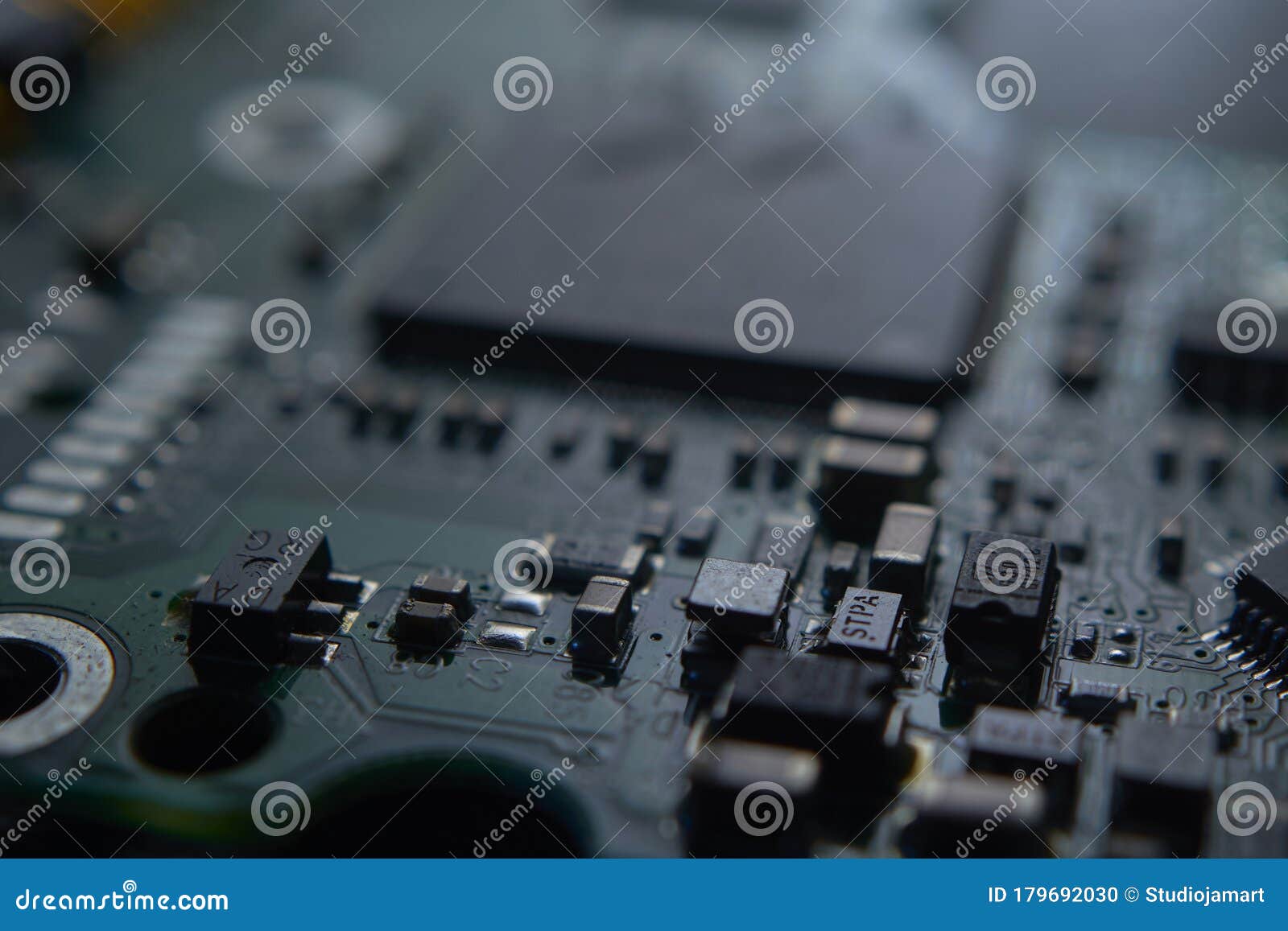 Constituent Elements of the Chip. Stock Photo - Image of background ...