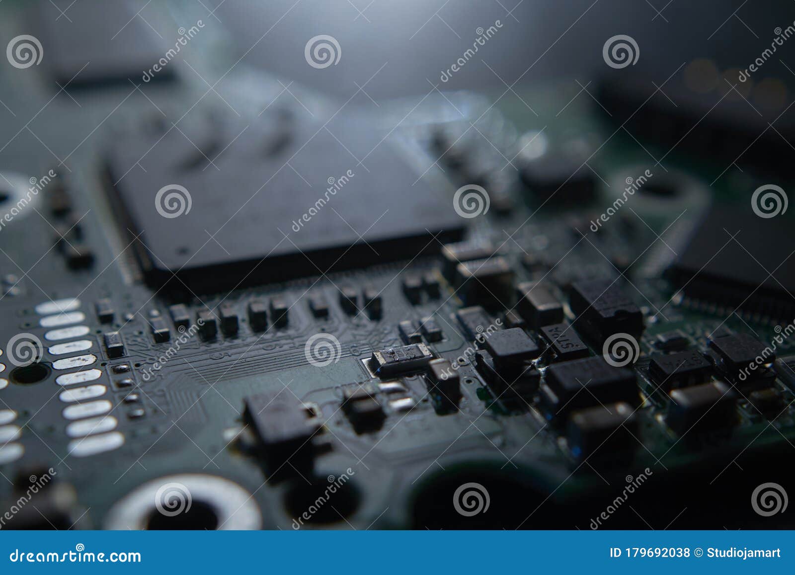 Constituent Elements of the Chip. Stock Photo - Image of checking ...