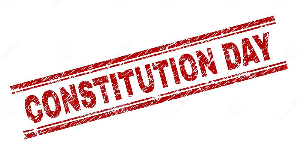 Grunge Textured CONSTITUTION DAY Stamp Seal Stock Vector - Illustration ...