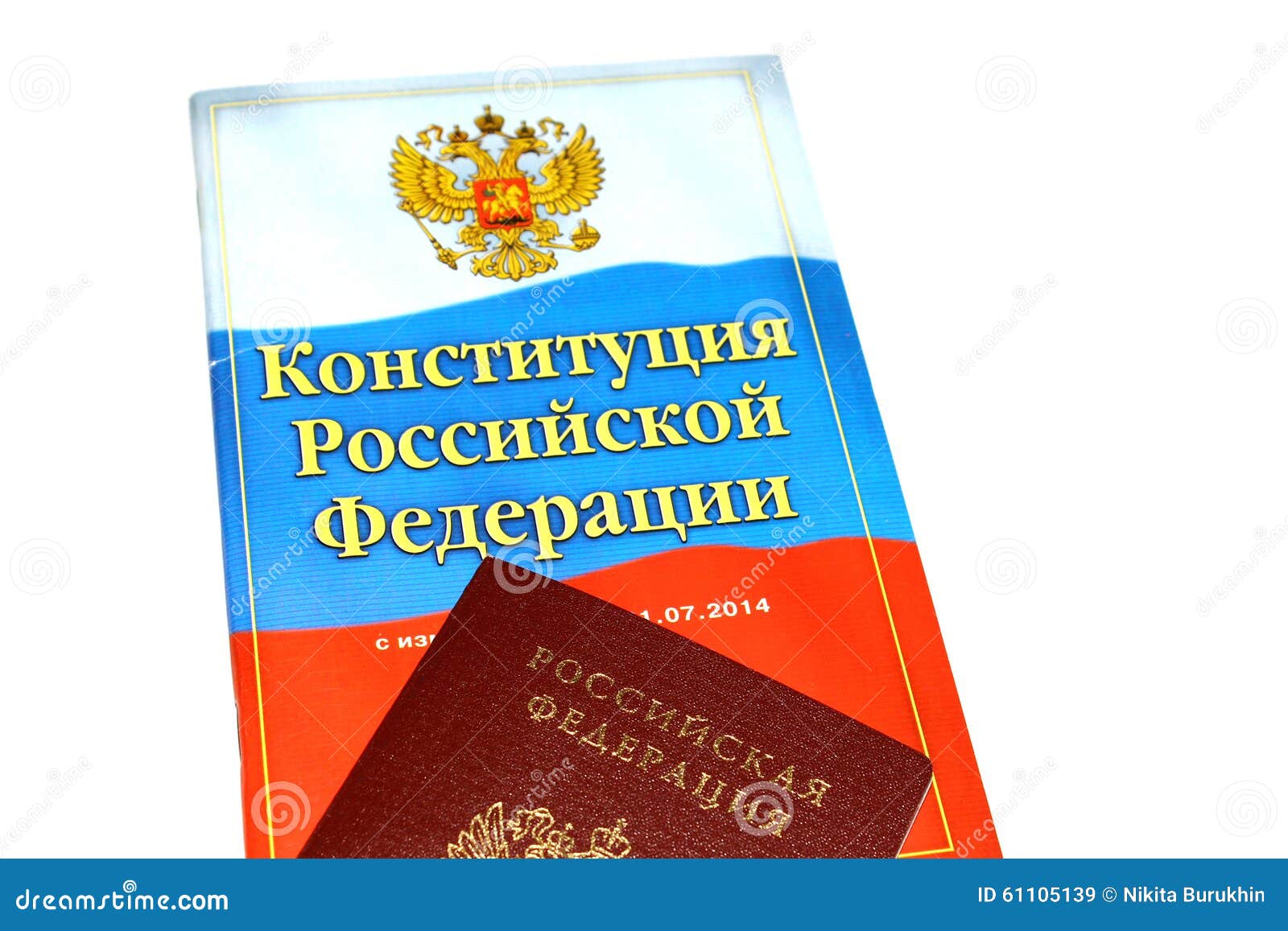 The constitution of Russia editorial stock image. Image of headed ...