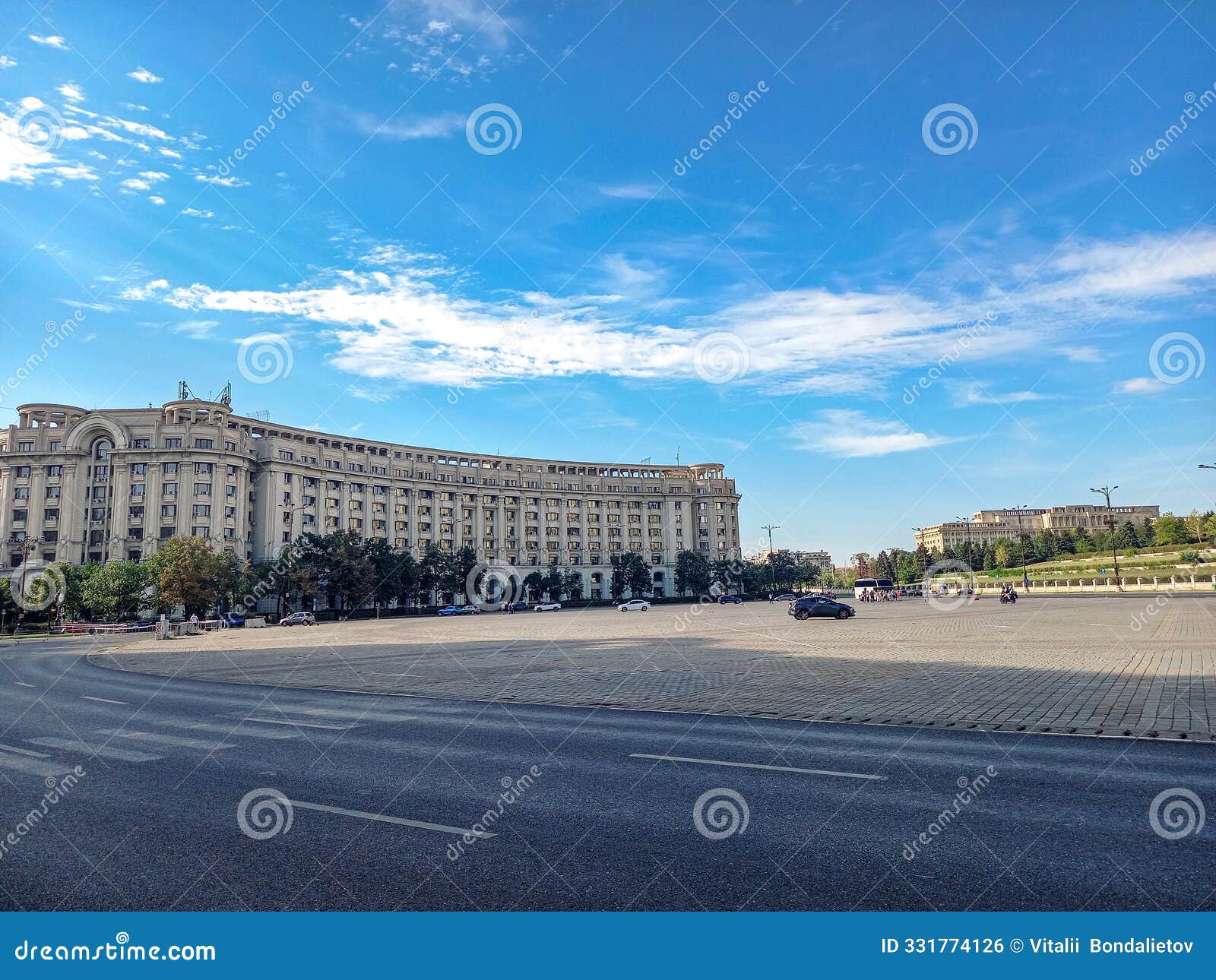Constitution Square in Bucharest (Romania) Stock Photo - Image of square, constitution: 331774126
