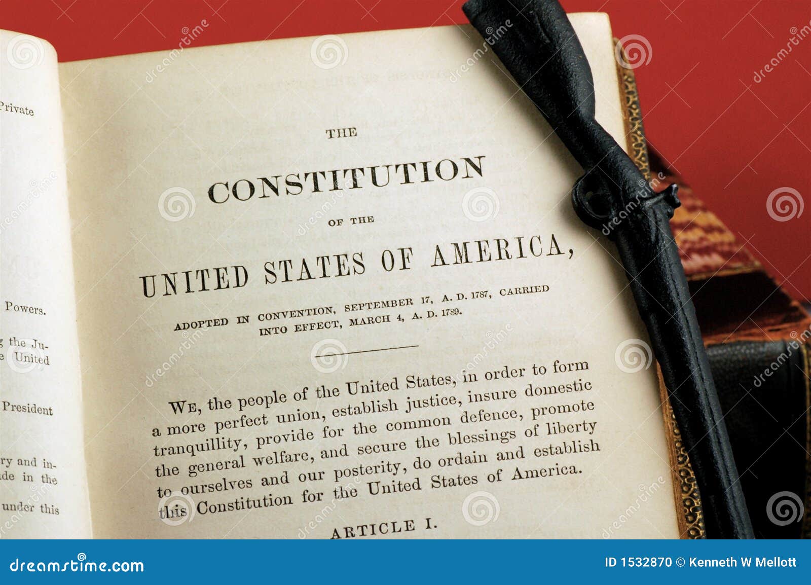 Constitution of the United States Stock Photo - Image of patriot ...