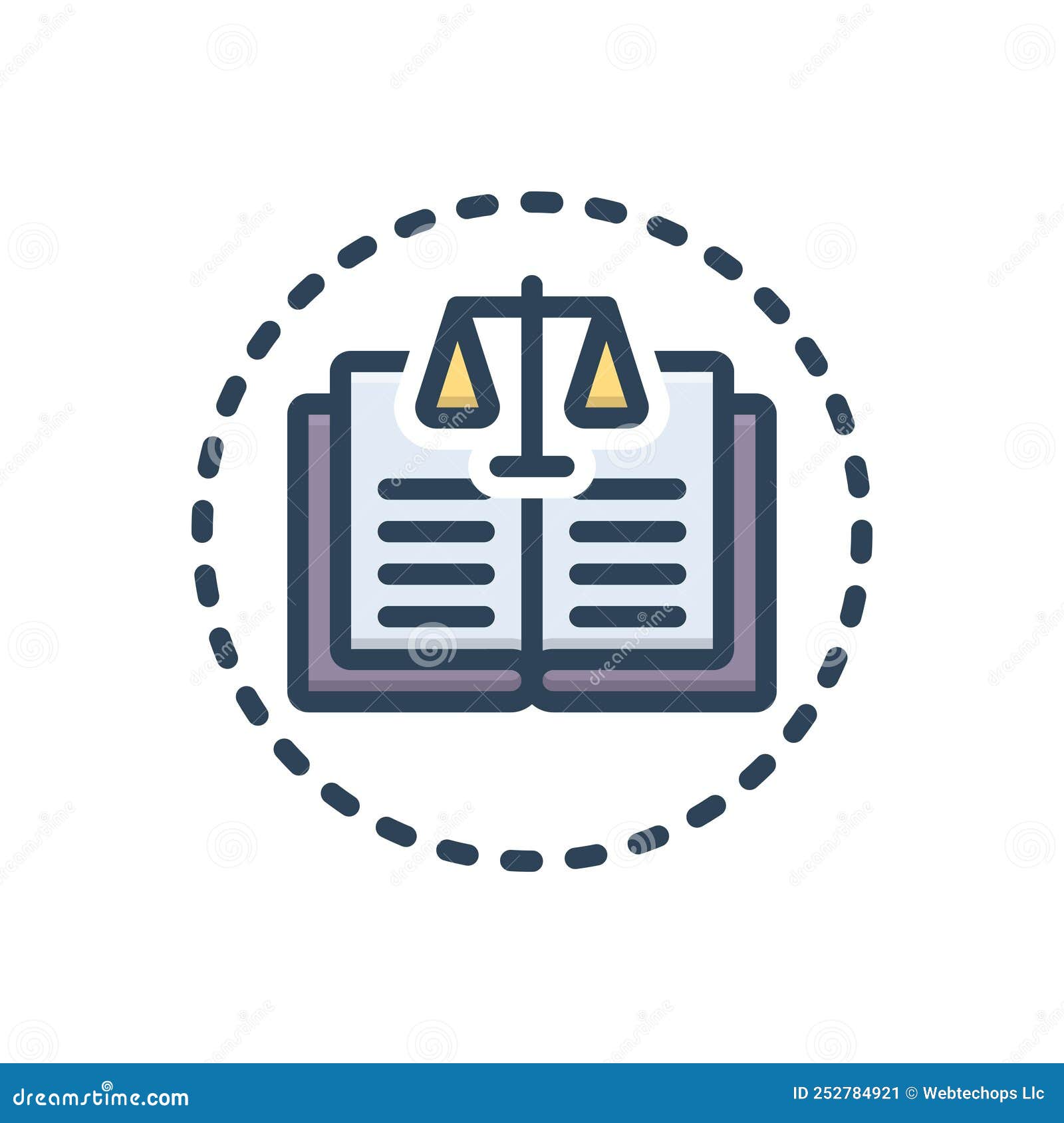 Color Illustration Icon for Constitutional, Affidavit and Legal Stock ...