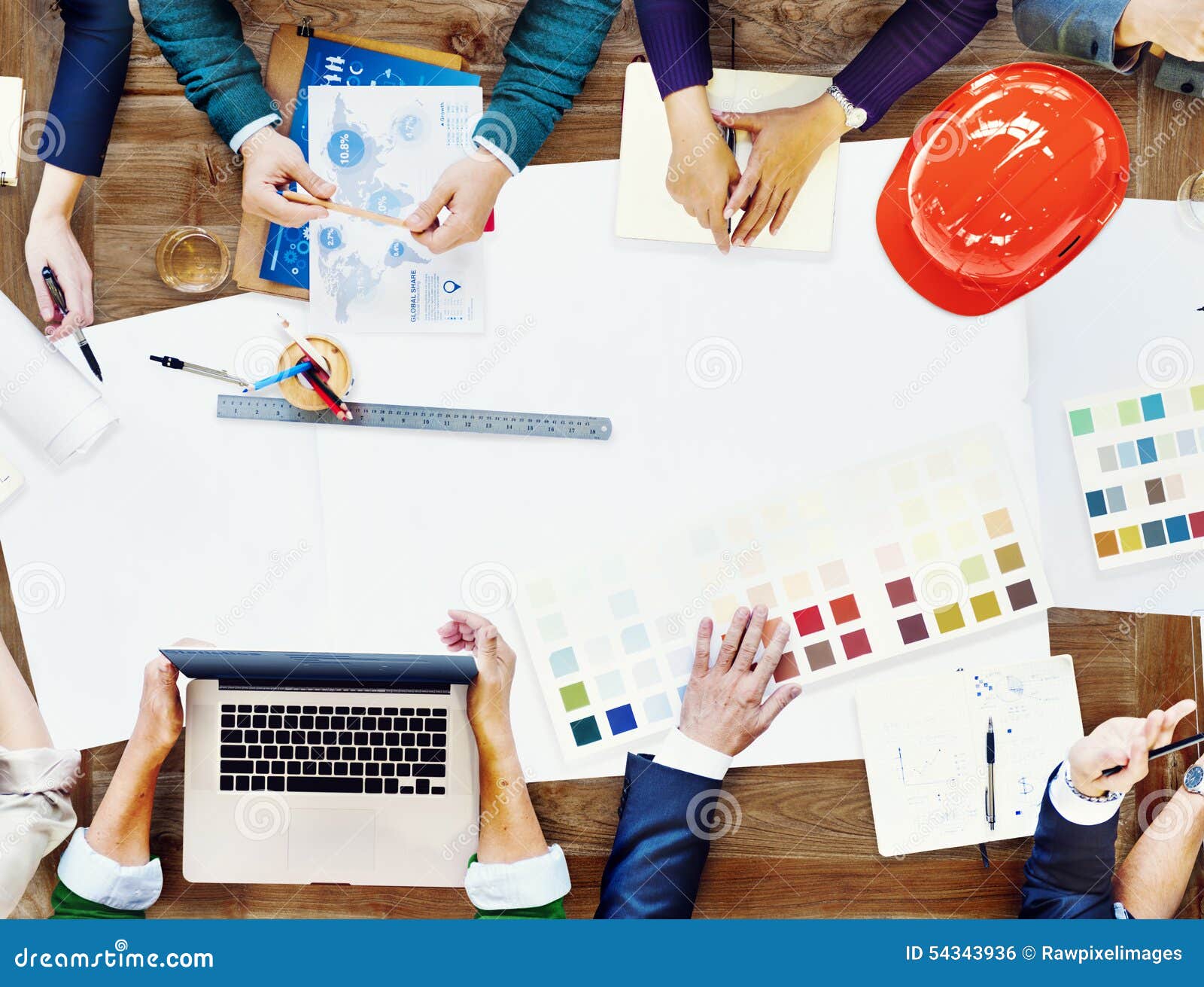 Constraction Design Team Meeting Brainstorming Planning Concept Stock ...