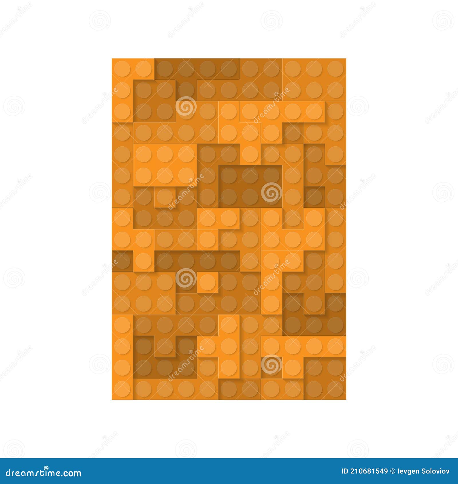 Constraction Kit Elements Orange Plate Stock Vector - Illustration of ...